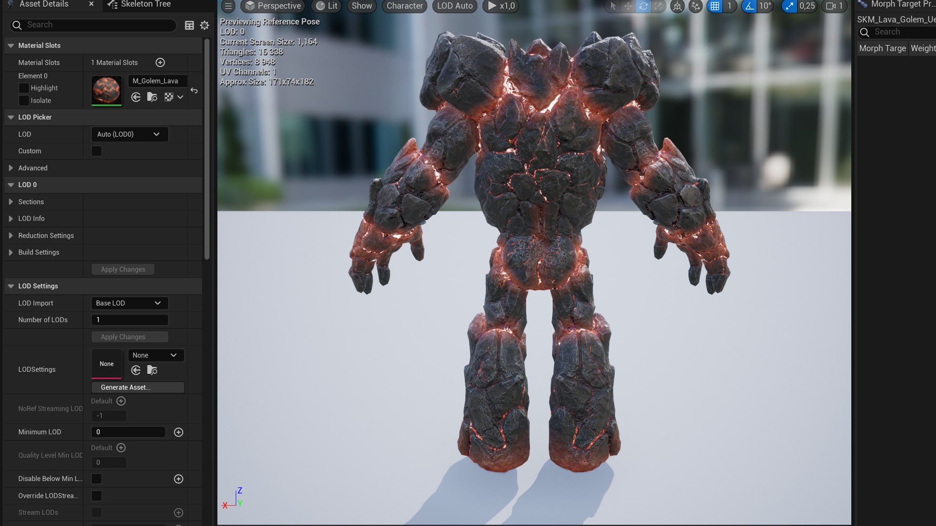 Lava Golem in Characters - UE Marketplace