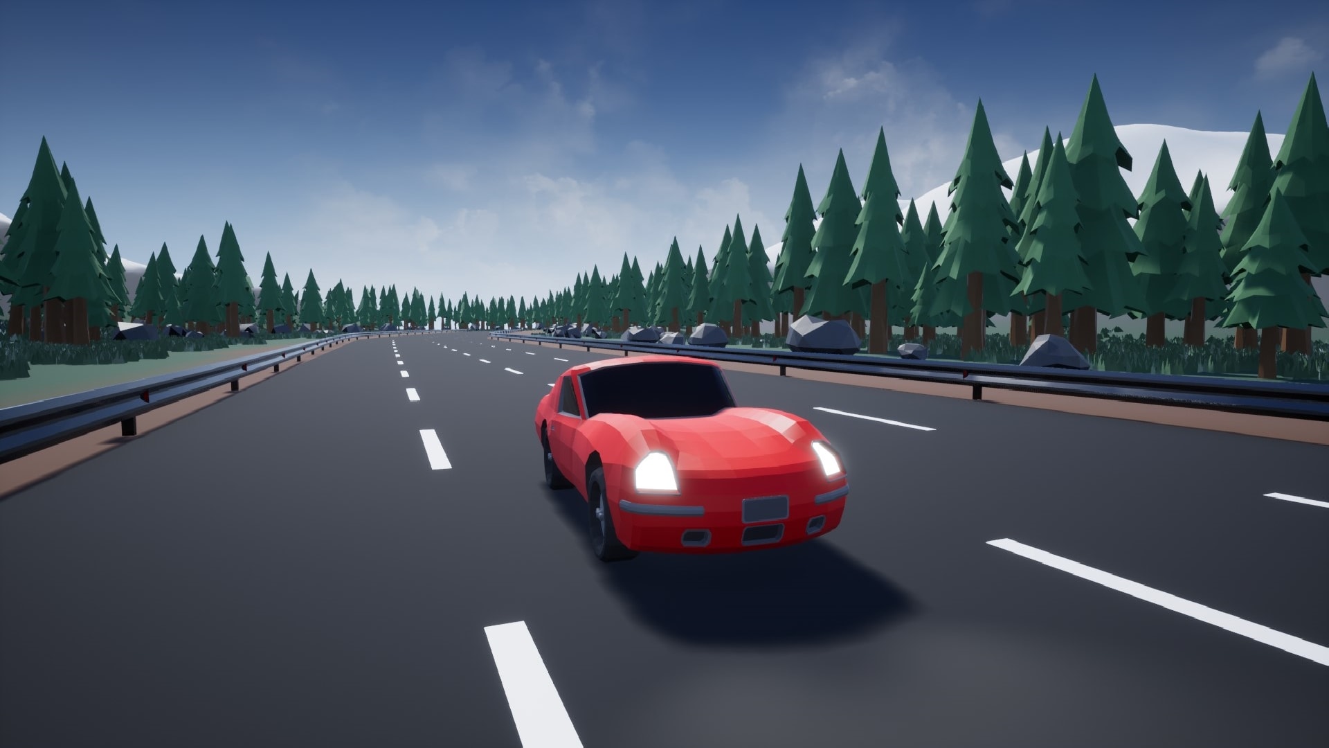 Mechanics of Low-Poly Cars in Blueprints - UE Marketplace