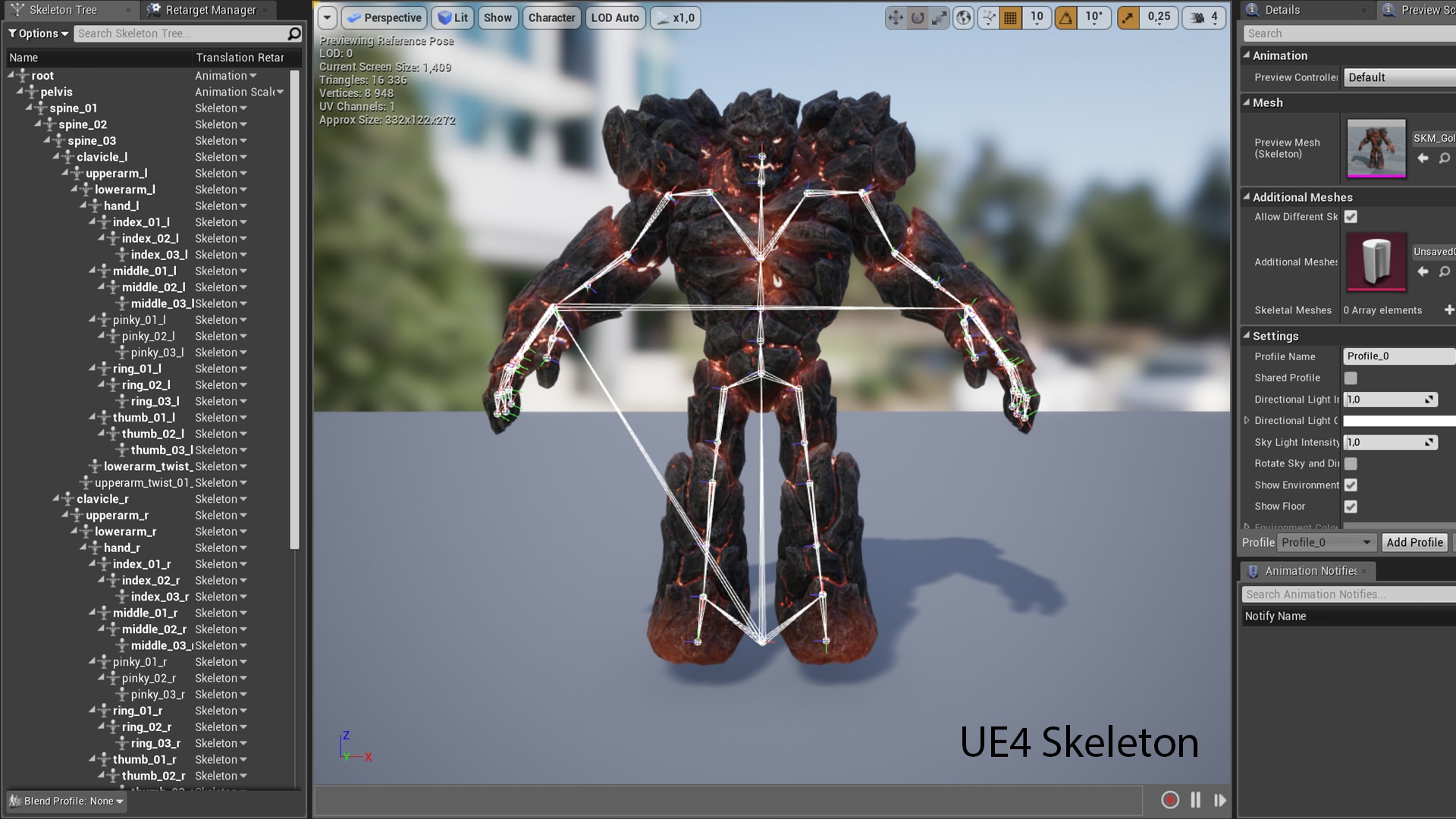 Lava Golem in Characters - UE Marketplace