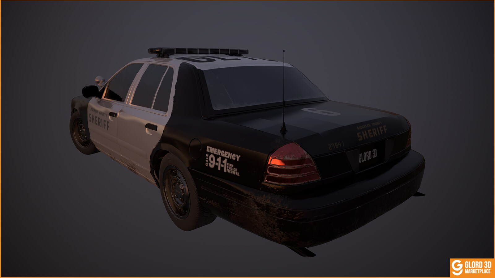 Driveable / Animated Police Car - USA in Blueprints - UE Marketplace