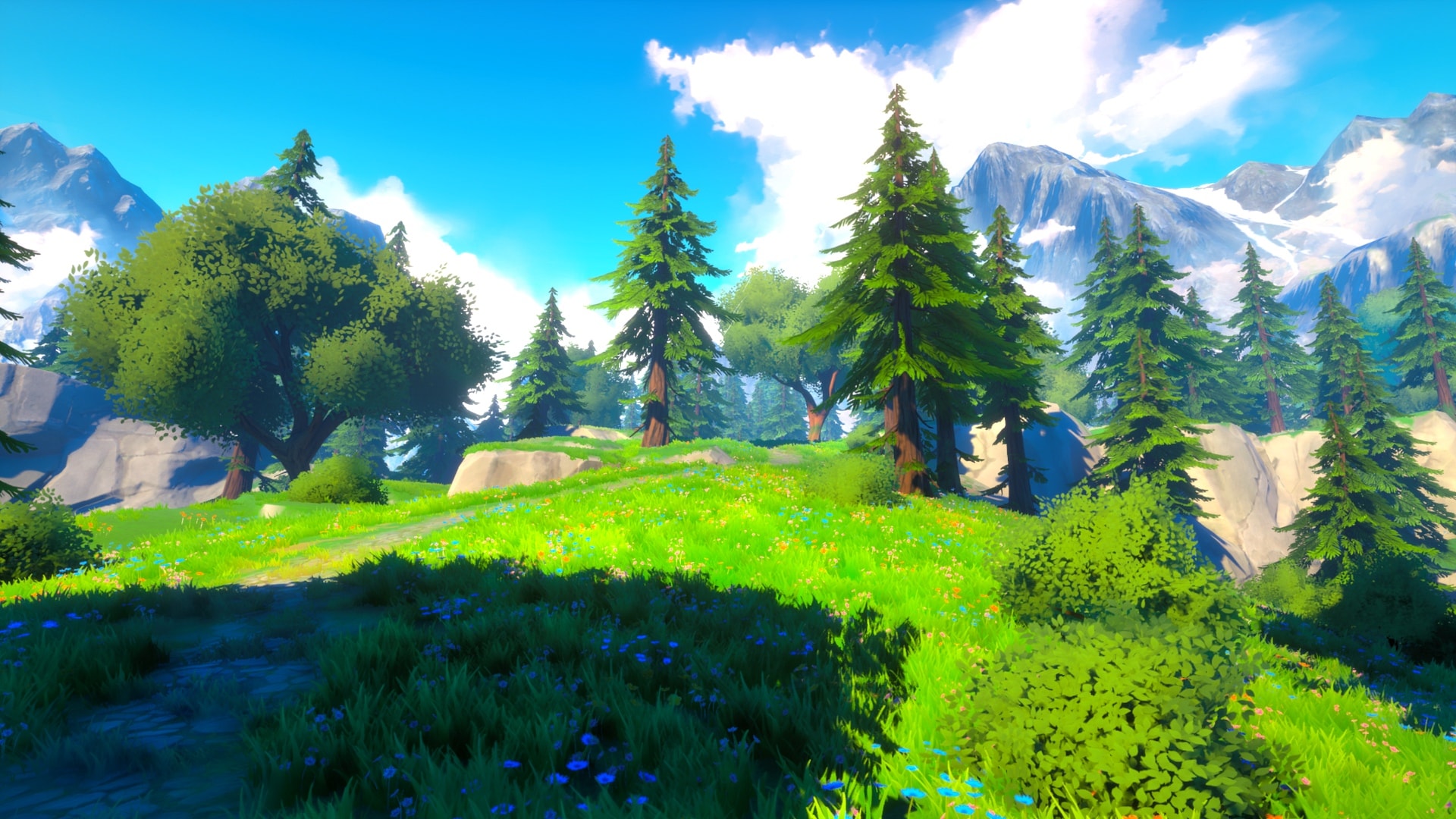在环境创建的Stylized Mountain Environment - Open World Stylized Environment ...