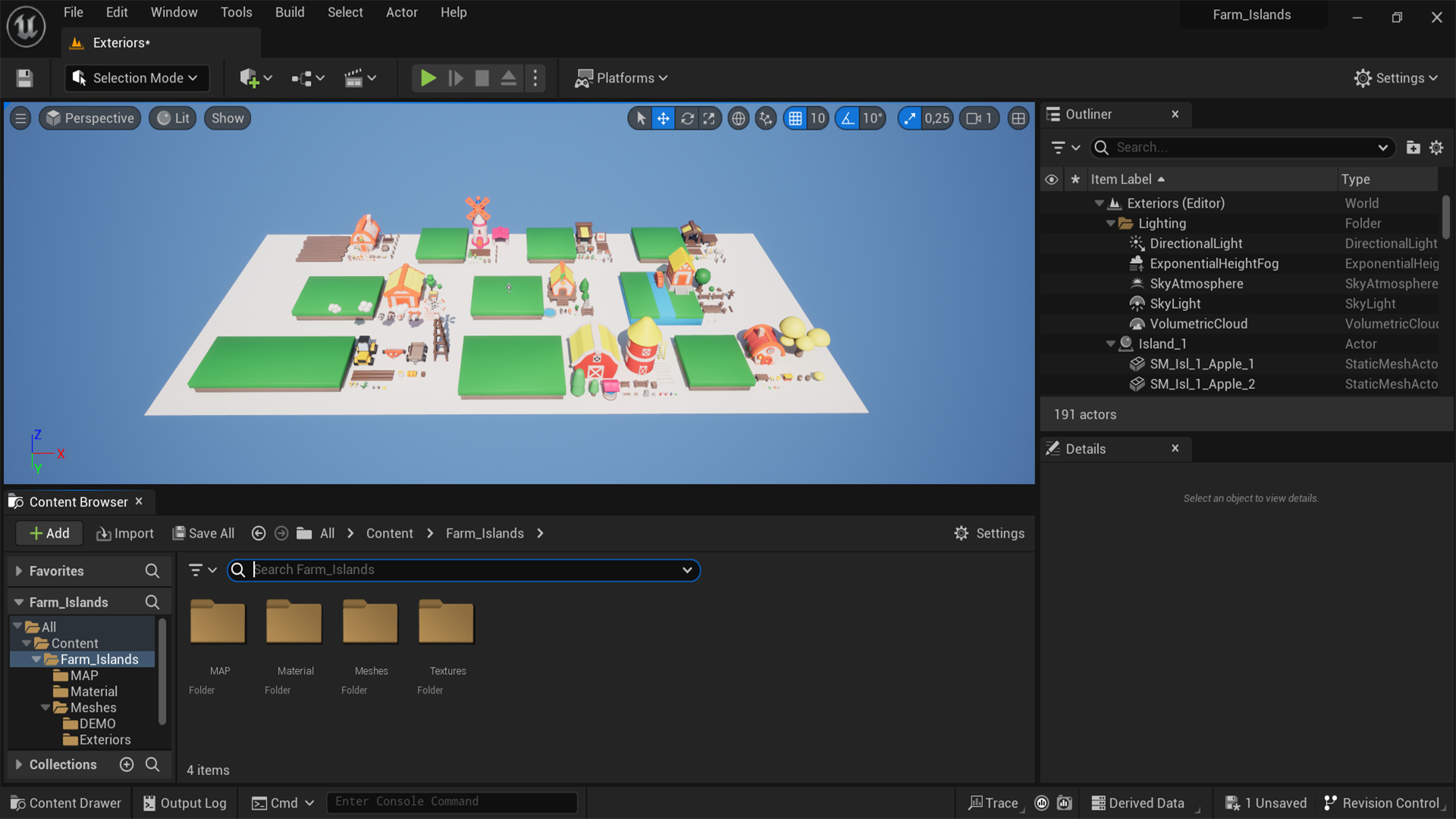 Cartoon Farm Islands / Exteriors in Props - UE Marketplace