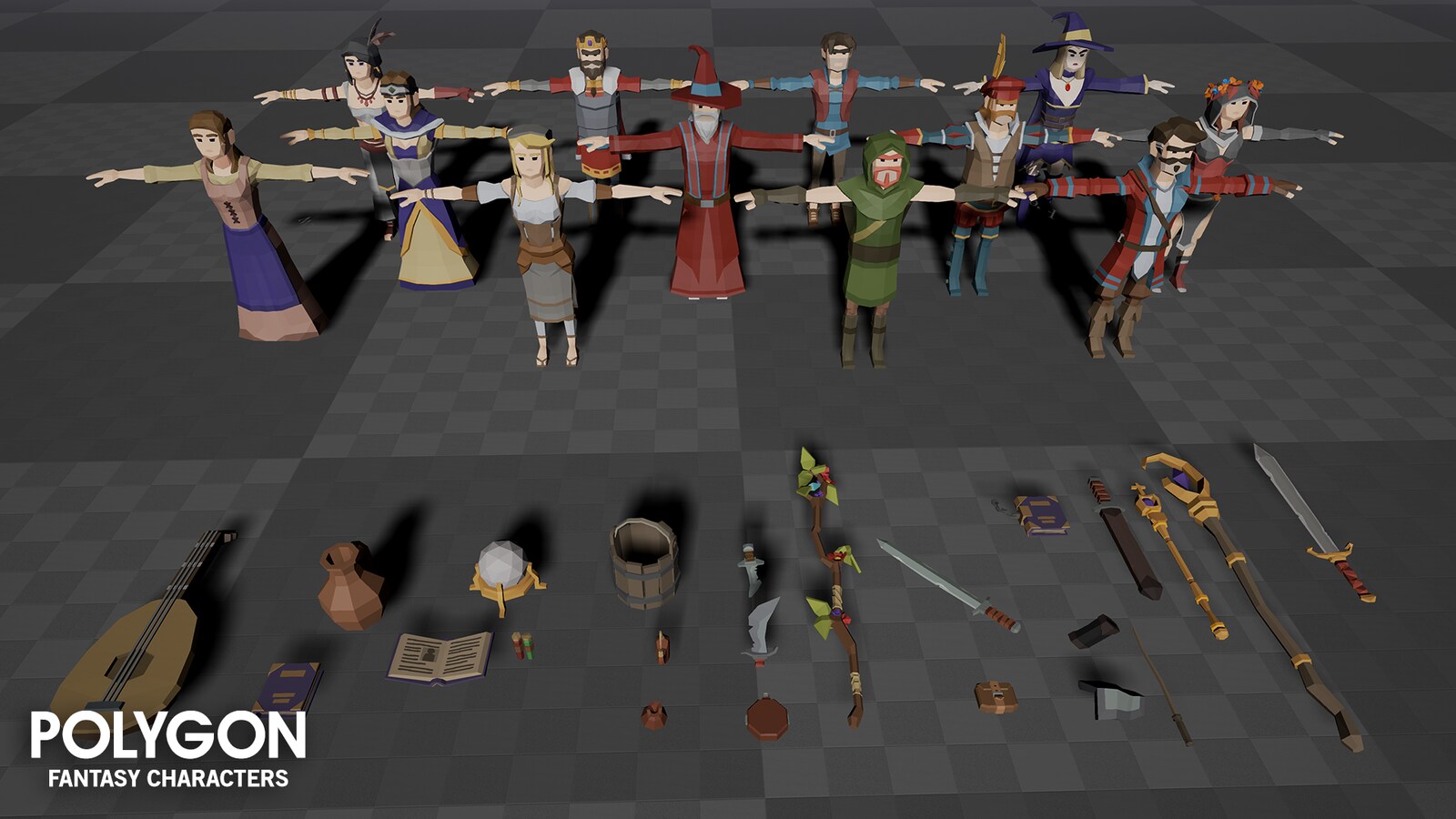 POLYGON Fantasy Characters in Characters - UE Marketplace