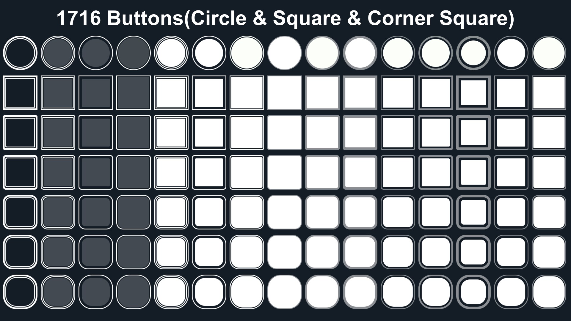 Flat Buttons Icons Pack2 in 2D Assets - UE Marketplace