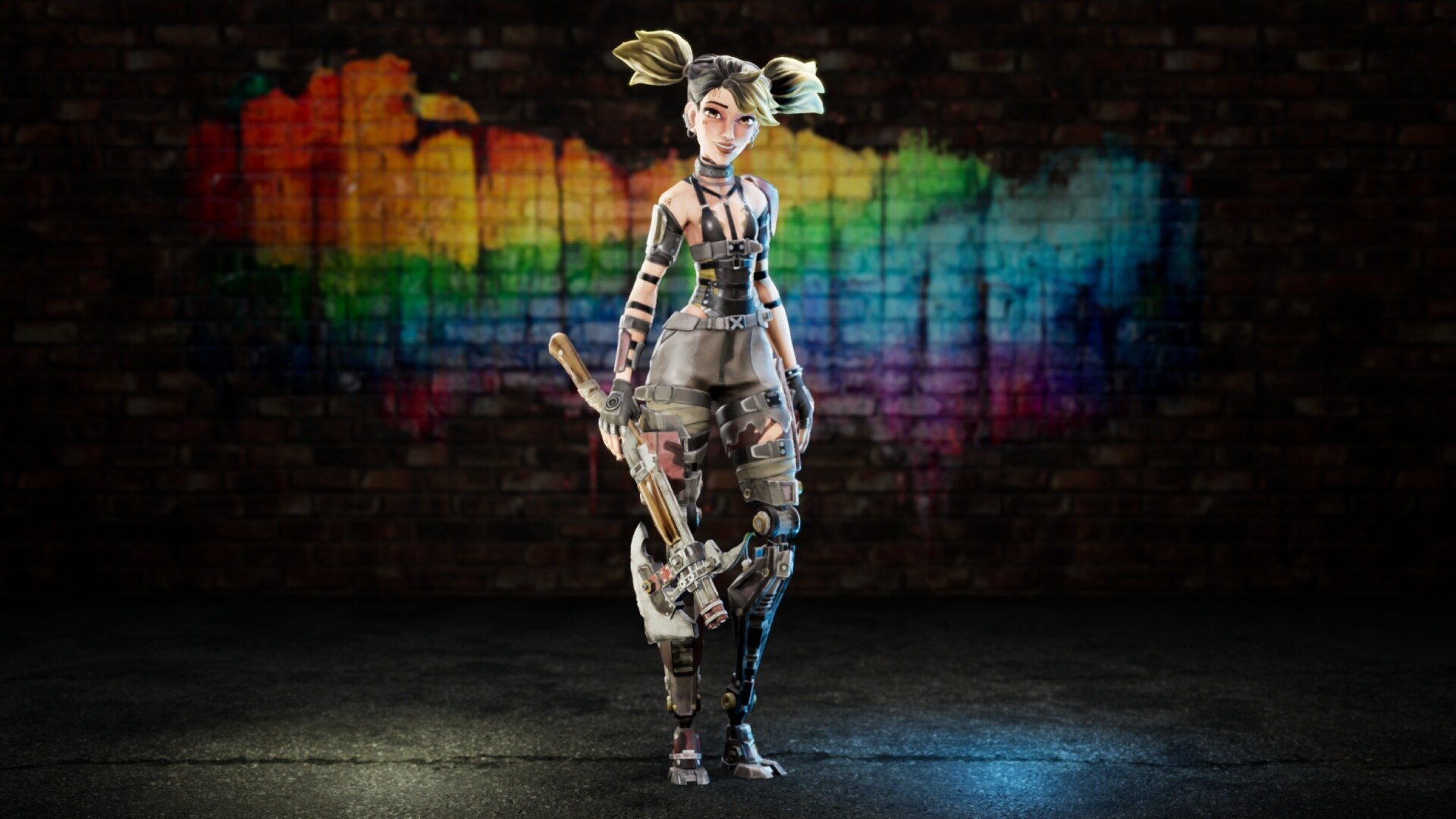 在角色创建的Stylized Cyborg Girl - Female Military Character - ARKit Live ...