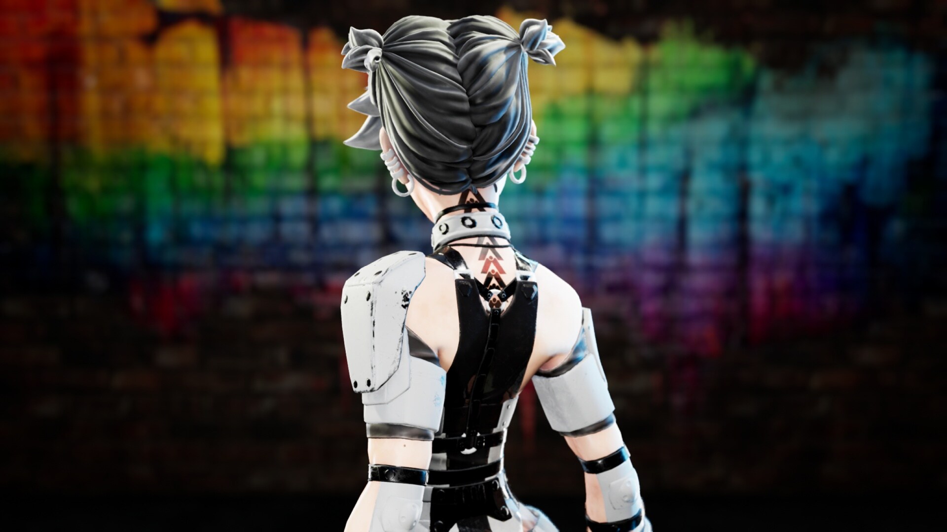 在角色创建的Stylized Cyborg Girl - Female Military Character - ARKit Live ...