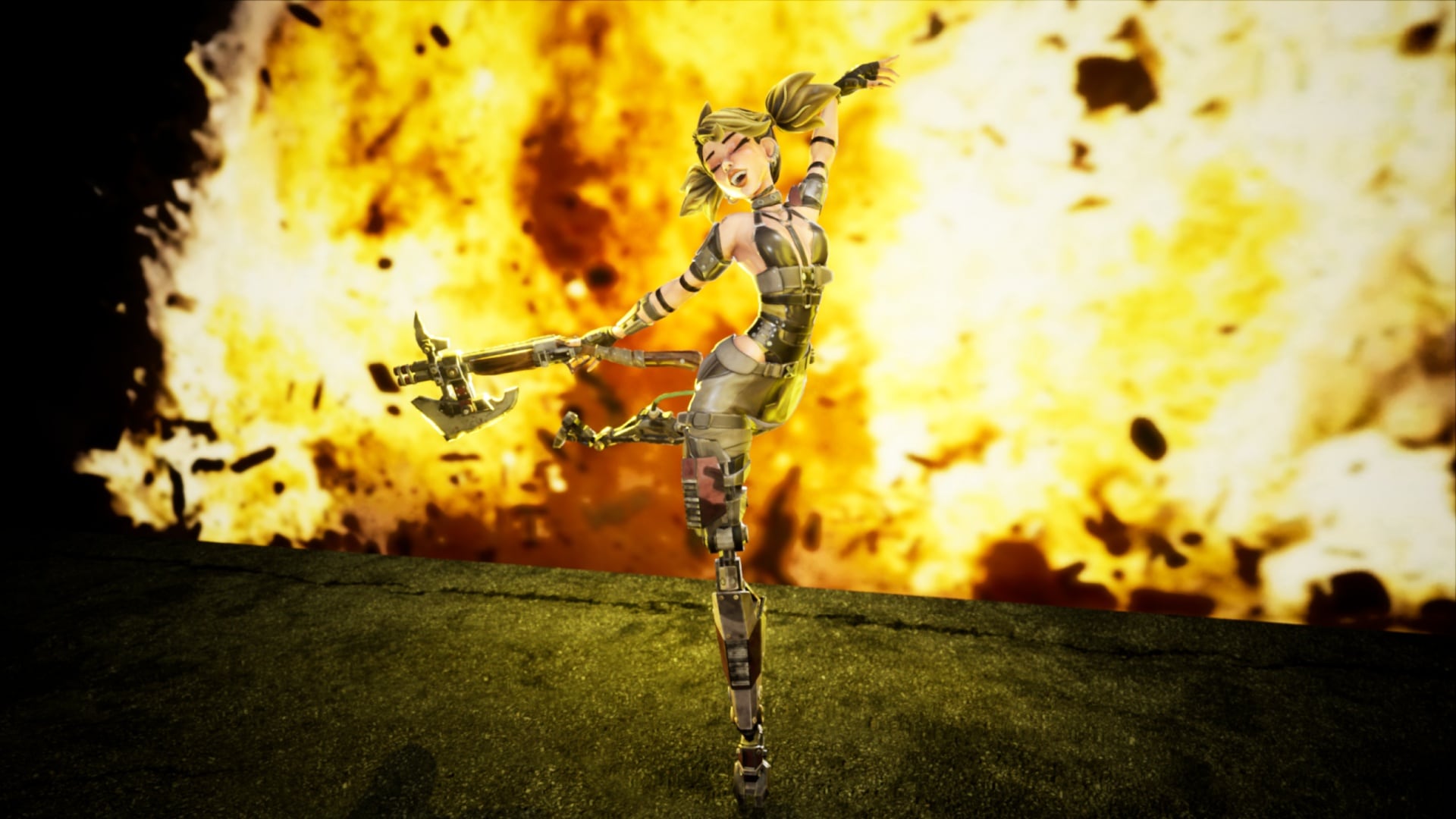在角色创建的Stylized Cyborg Girl - Female Military Character - ARKit Live ...