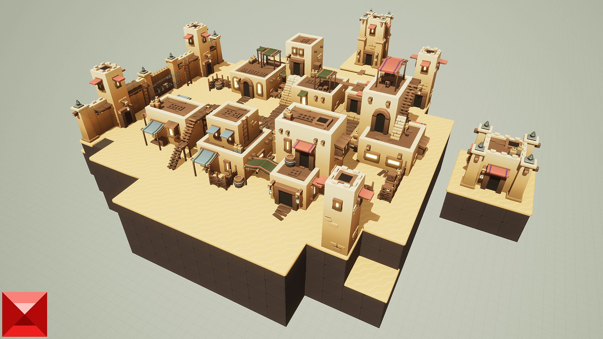Desert Town Proto Series in Architectural Visualization - UE Marketplace