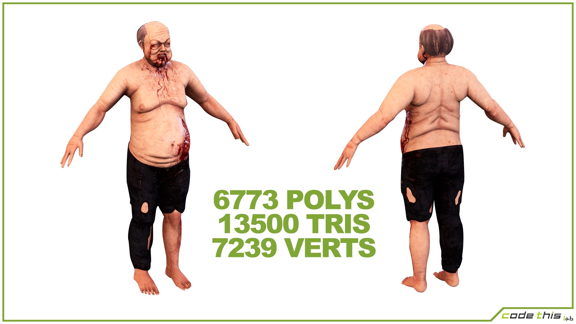 Fat Zombie：キャラクター - UE マーケットプレイス