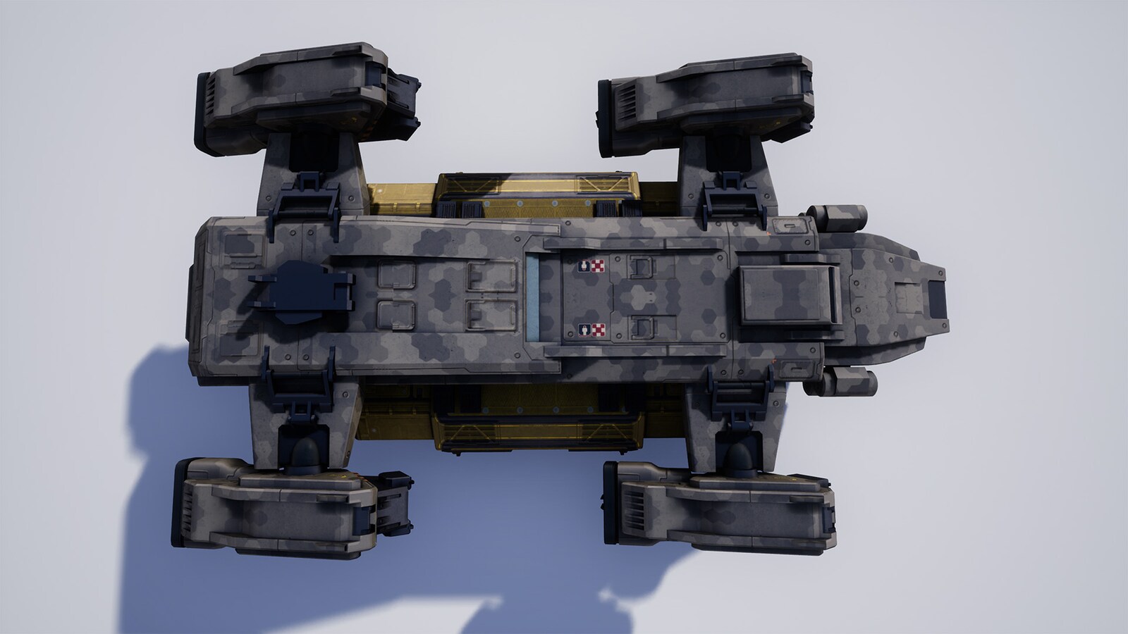 Cargo Spaceship with Flight System in Props - UE Marketplace