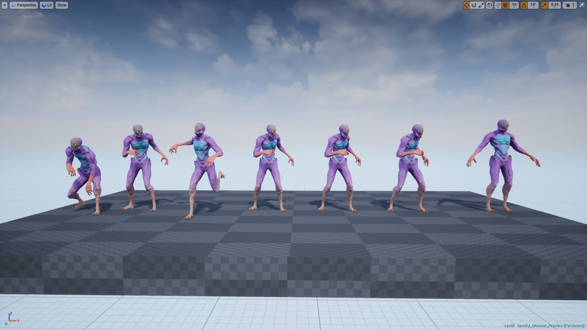 Spooky Monster in Characters - UE Marketplace