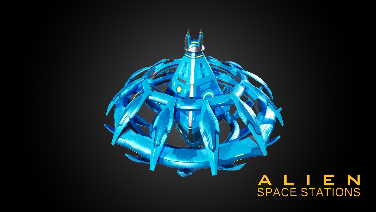 Alien Modular Space Stations in Props - UE Marketplace