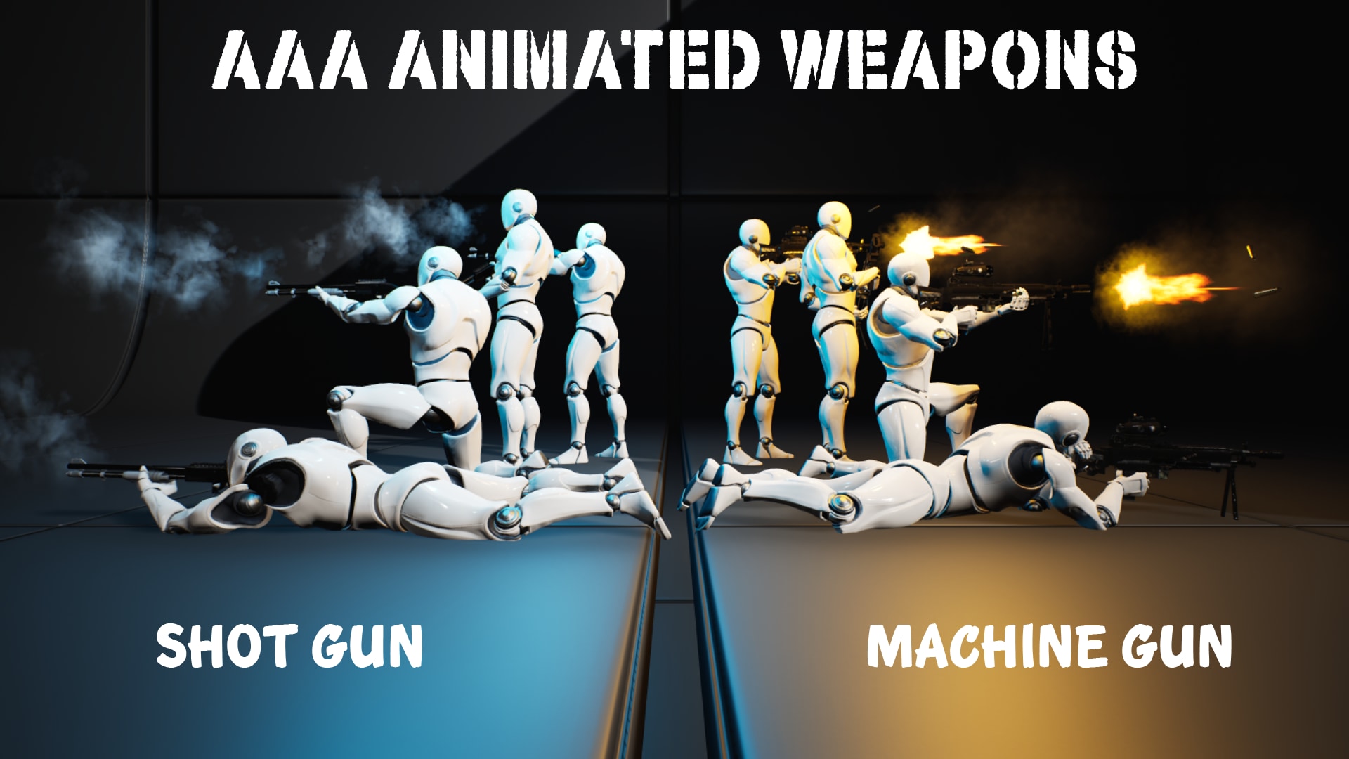 Animated Weapons Pack in Weapons - UE Marketplace