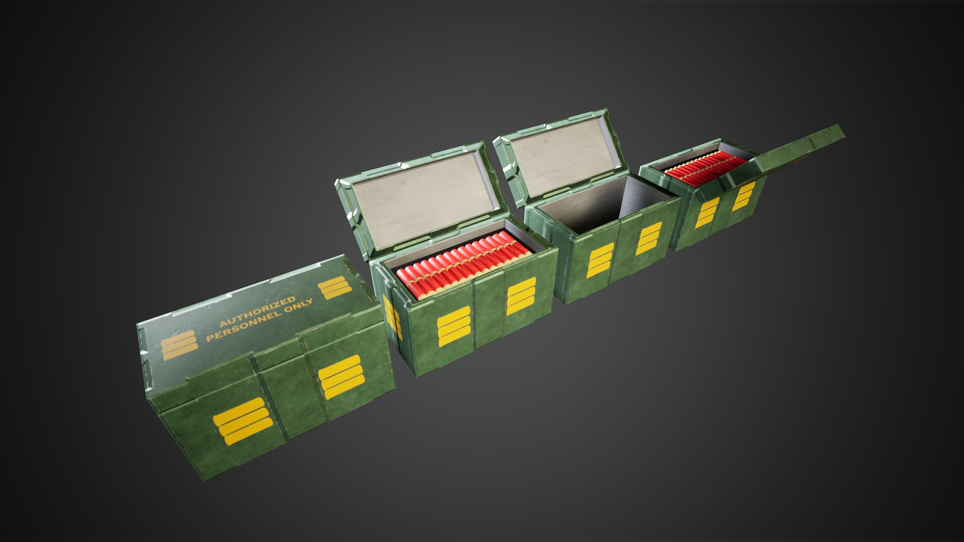 Animated Loot & Ammo Boxes, 카테고리 소품 - UE 마켓플레이스