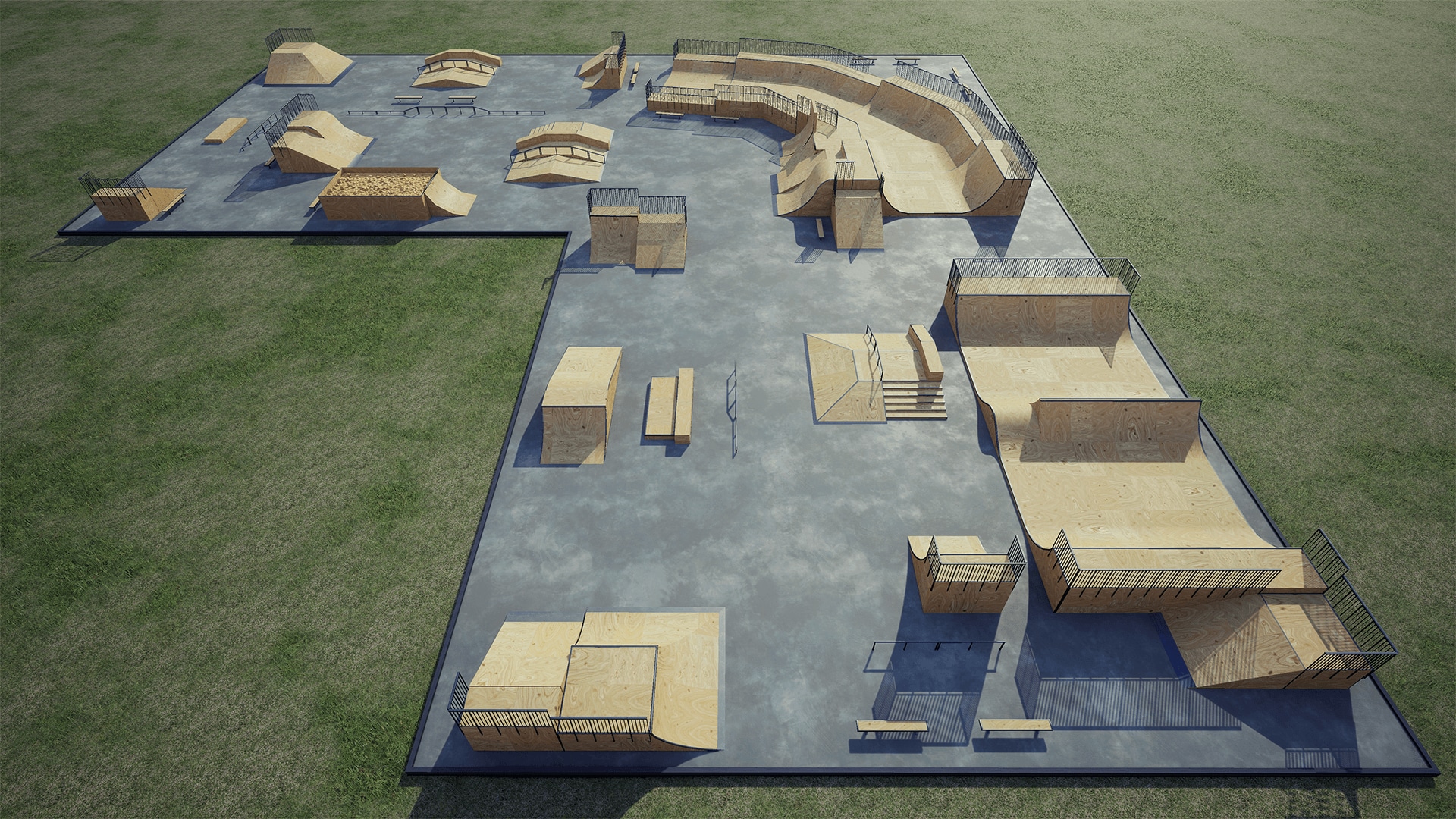 Skate Park Pack in Props - UE Marketplace