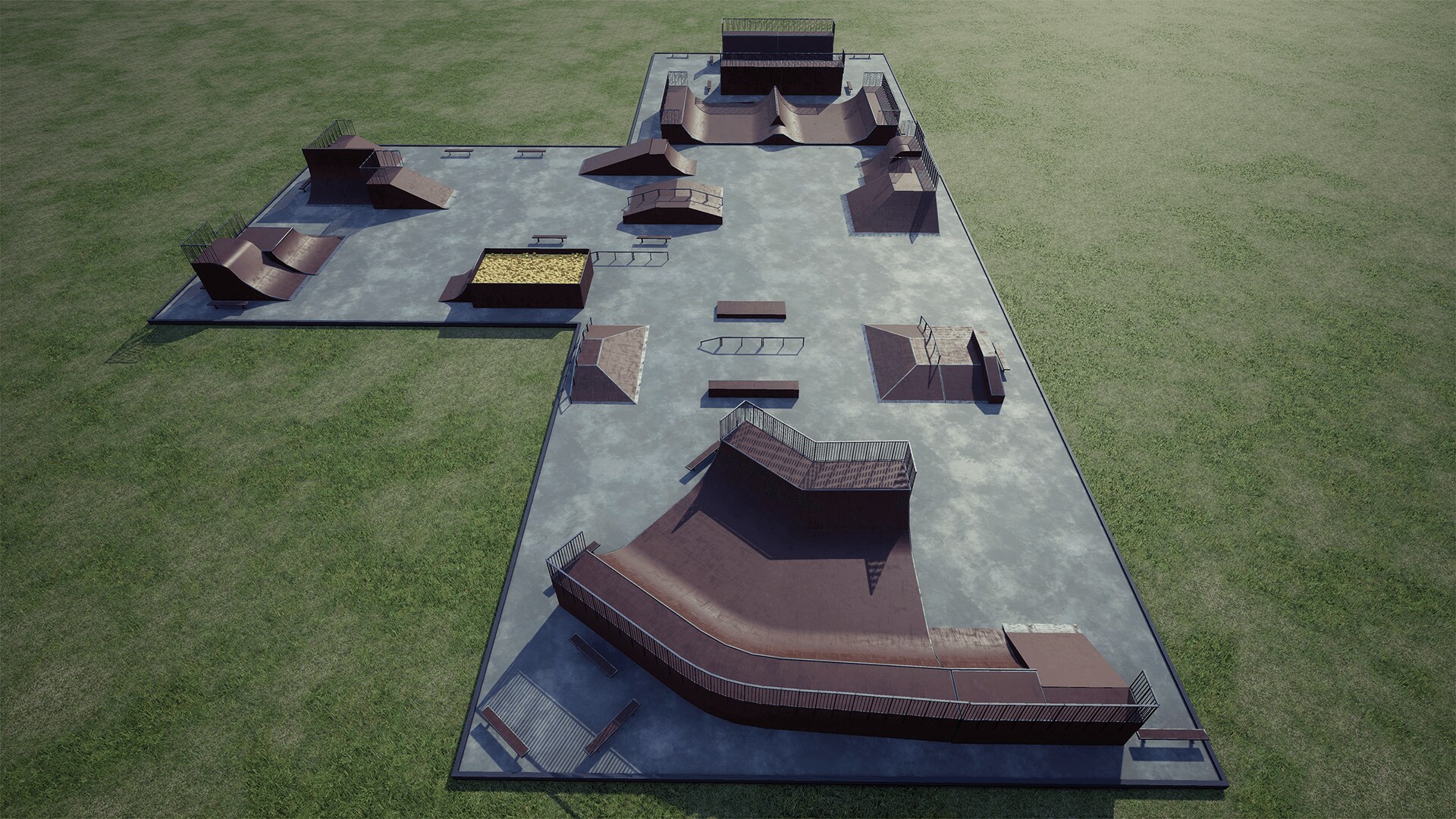 Skate Park Pack in Props - UE Marketplace