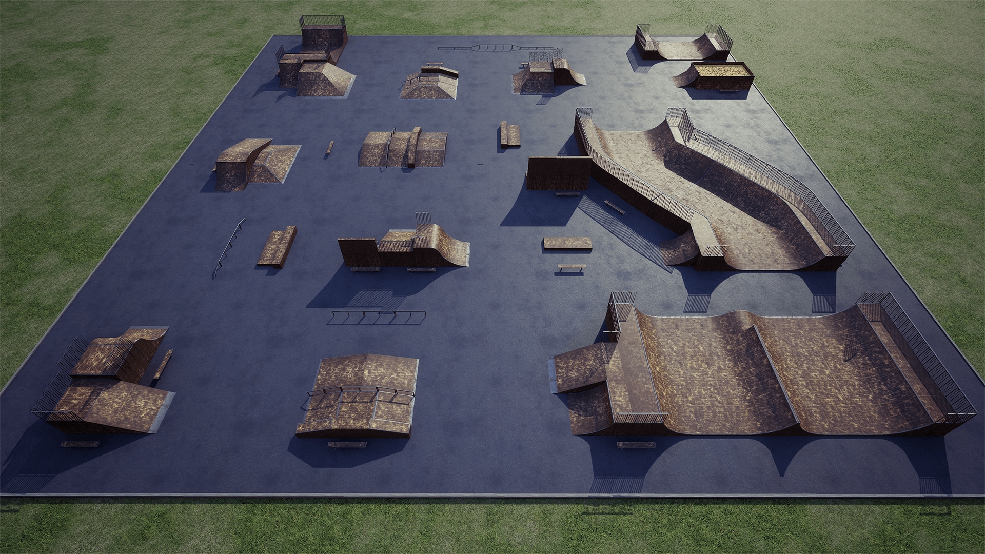 Skate Park Pack in Props - UE Marketplace