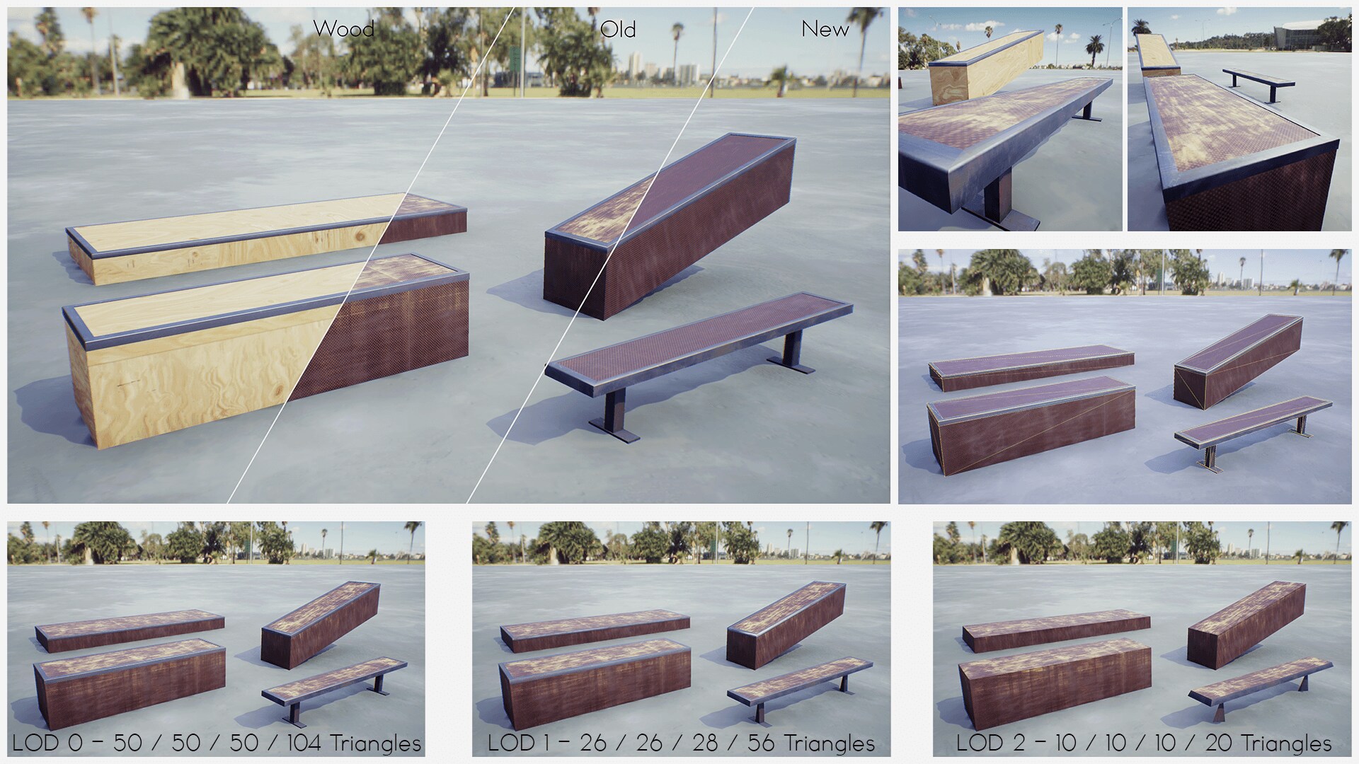 Skate Park Pack in Props - UE Marketplace