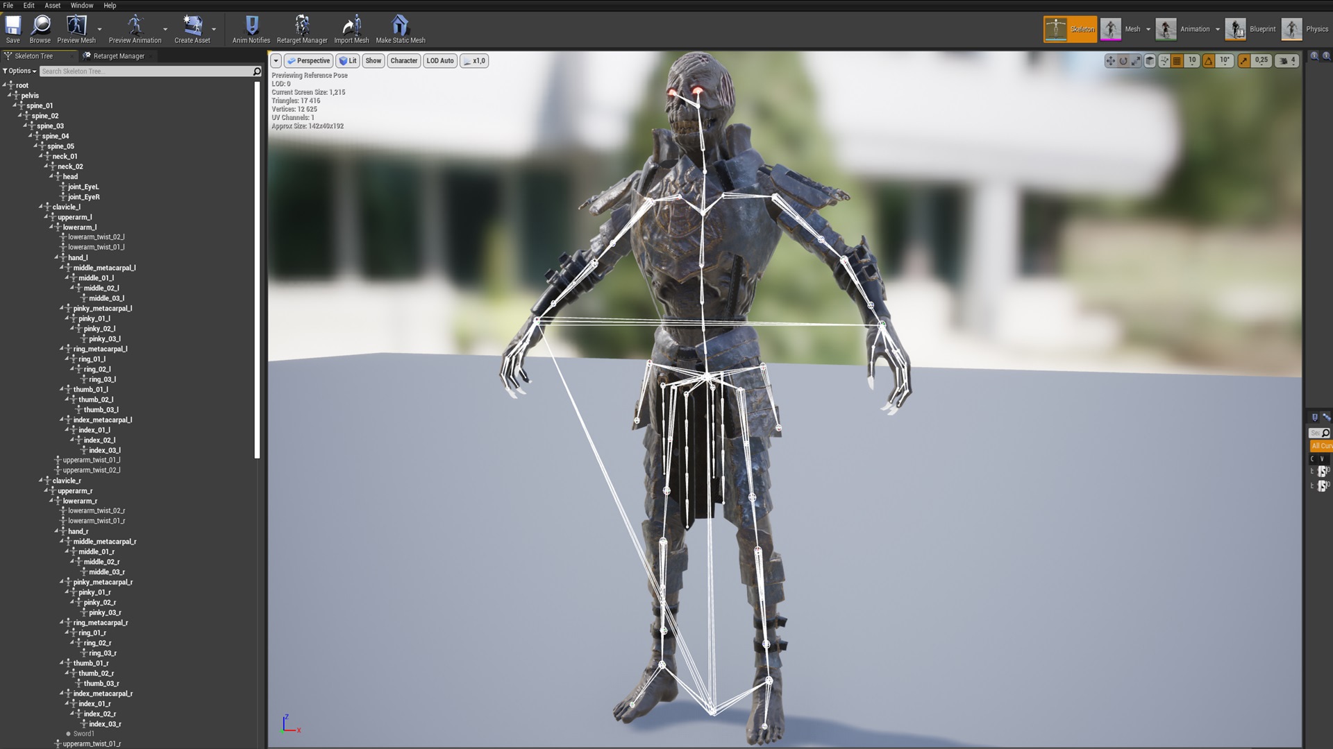 Static mesh to skeletal poolish mesh ue5