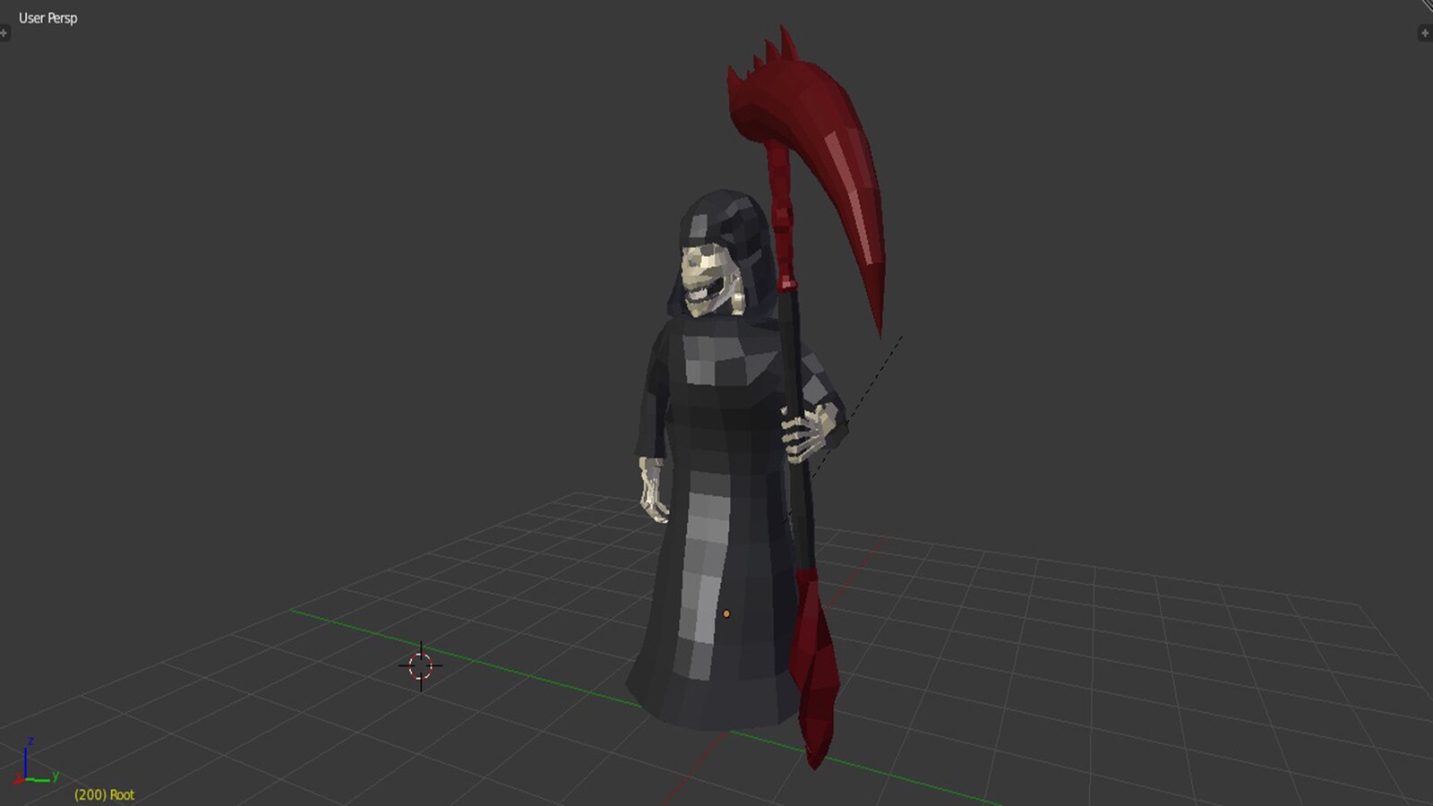 LowPoly Skeleton Character. Rigged, with Movement Animations in ...