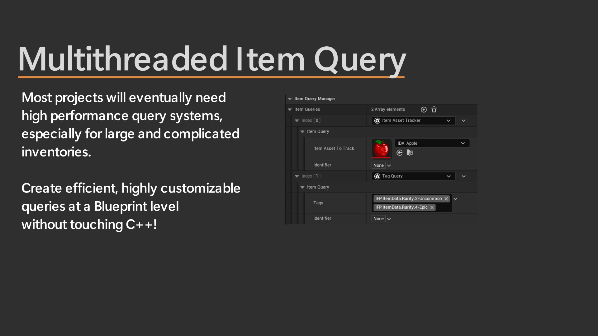 Inventory Framework Plugin, 카테고리 - UE 마켓플레이스