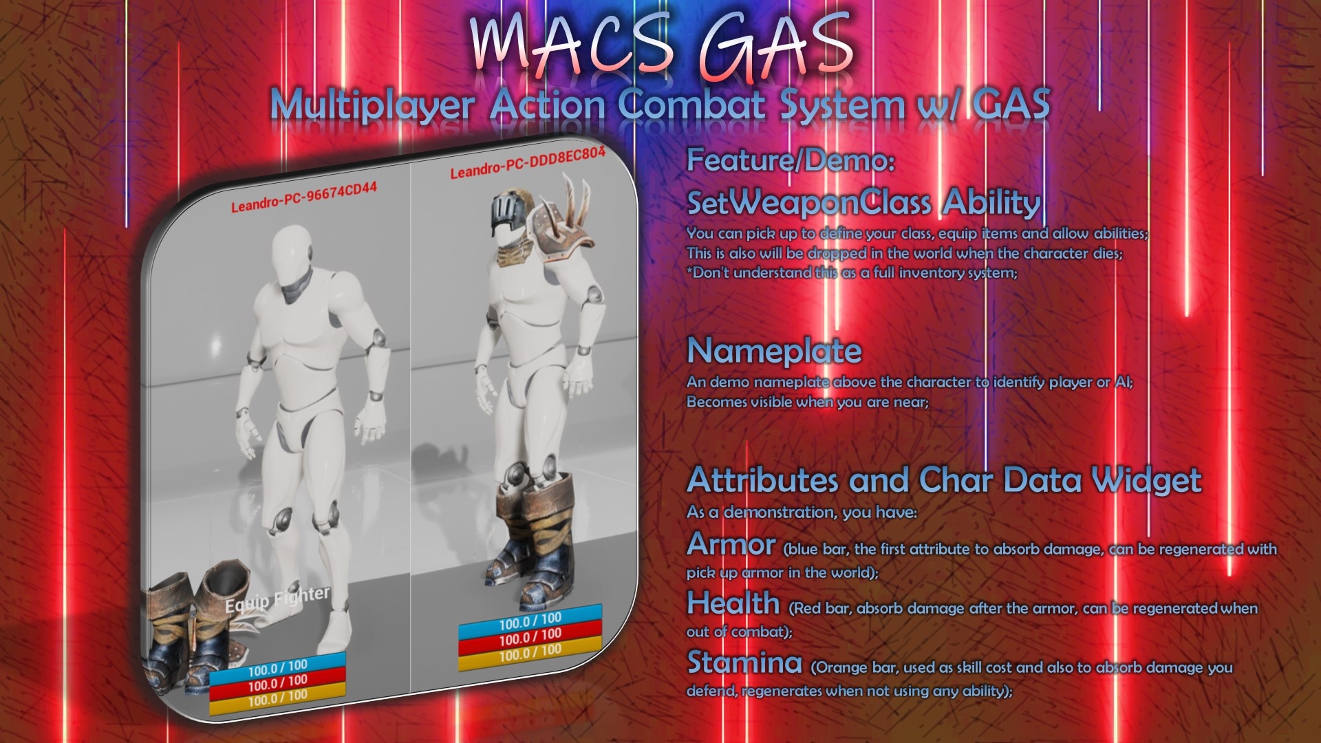 Multiplayer Action Combat System - MACS in Blueprints - UE Marketplace