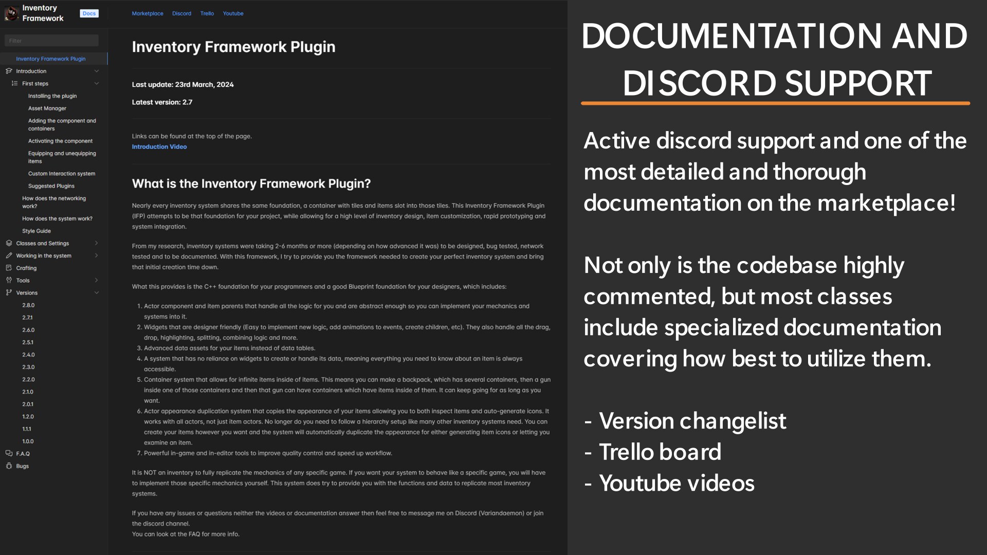 Inventory Framework Plugin： - UE マーケットプレイス