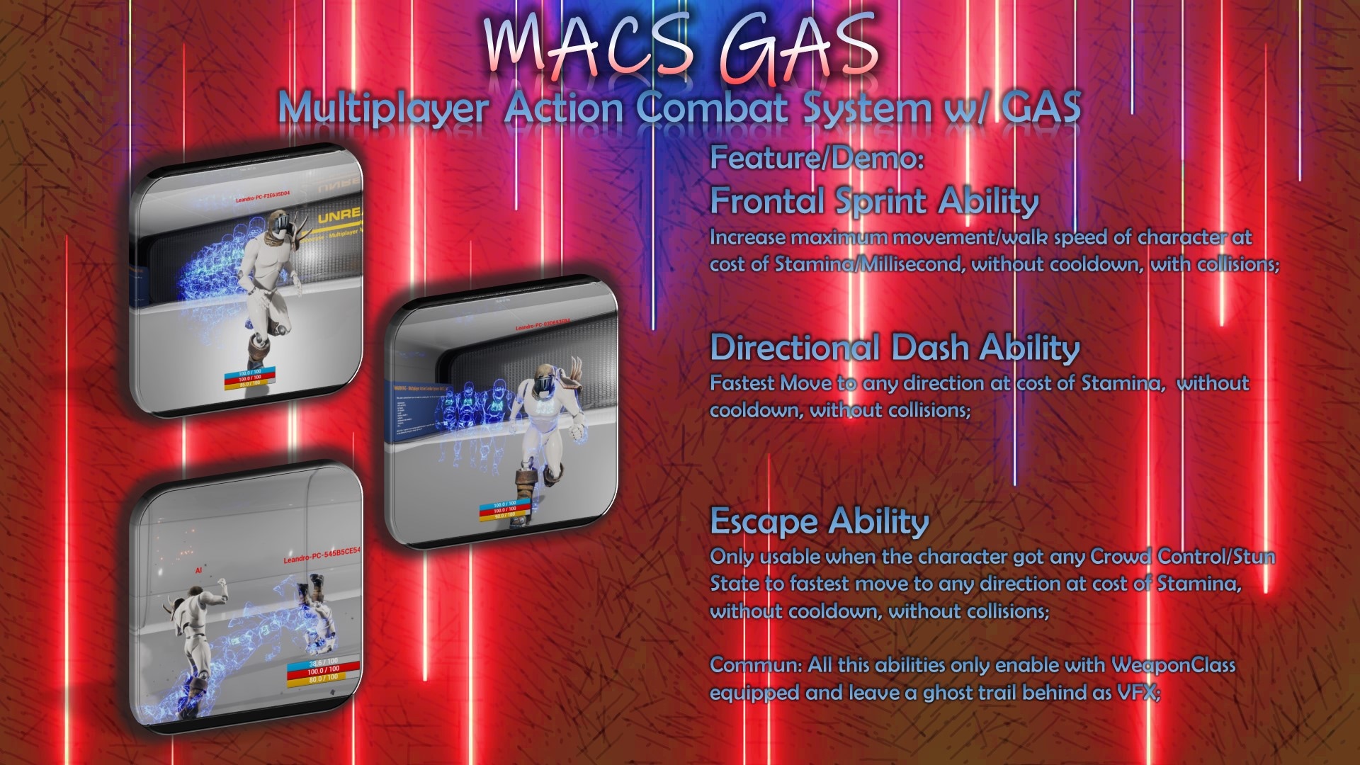 Multiplayer Action Combat System - MACS in Blueprints - UE Marketplace