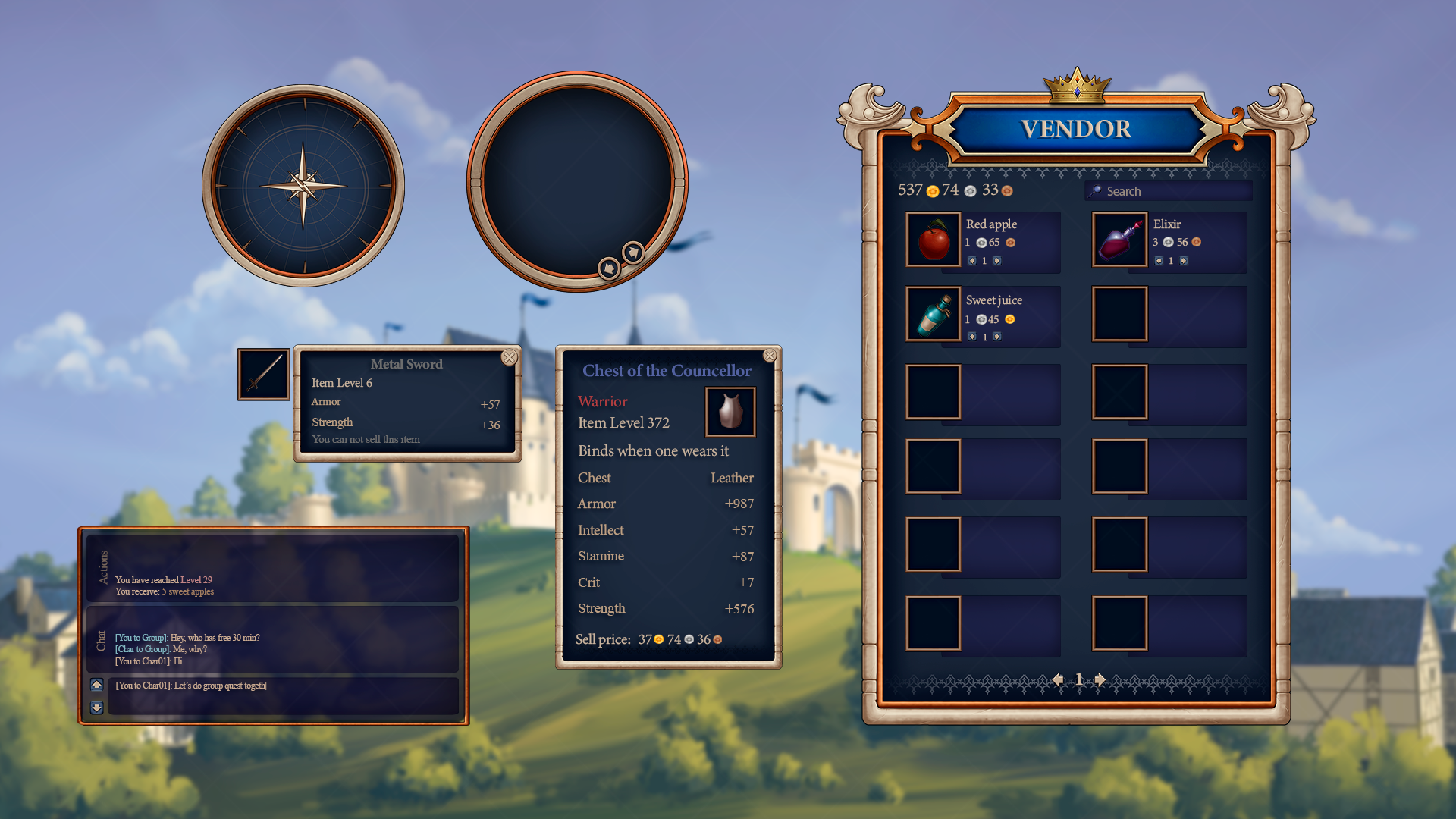 Fantasy Rpg Ui In 2d Assets Ue Marketplace