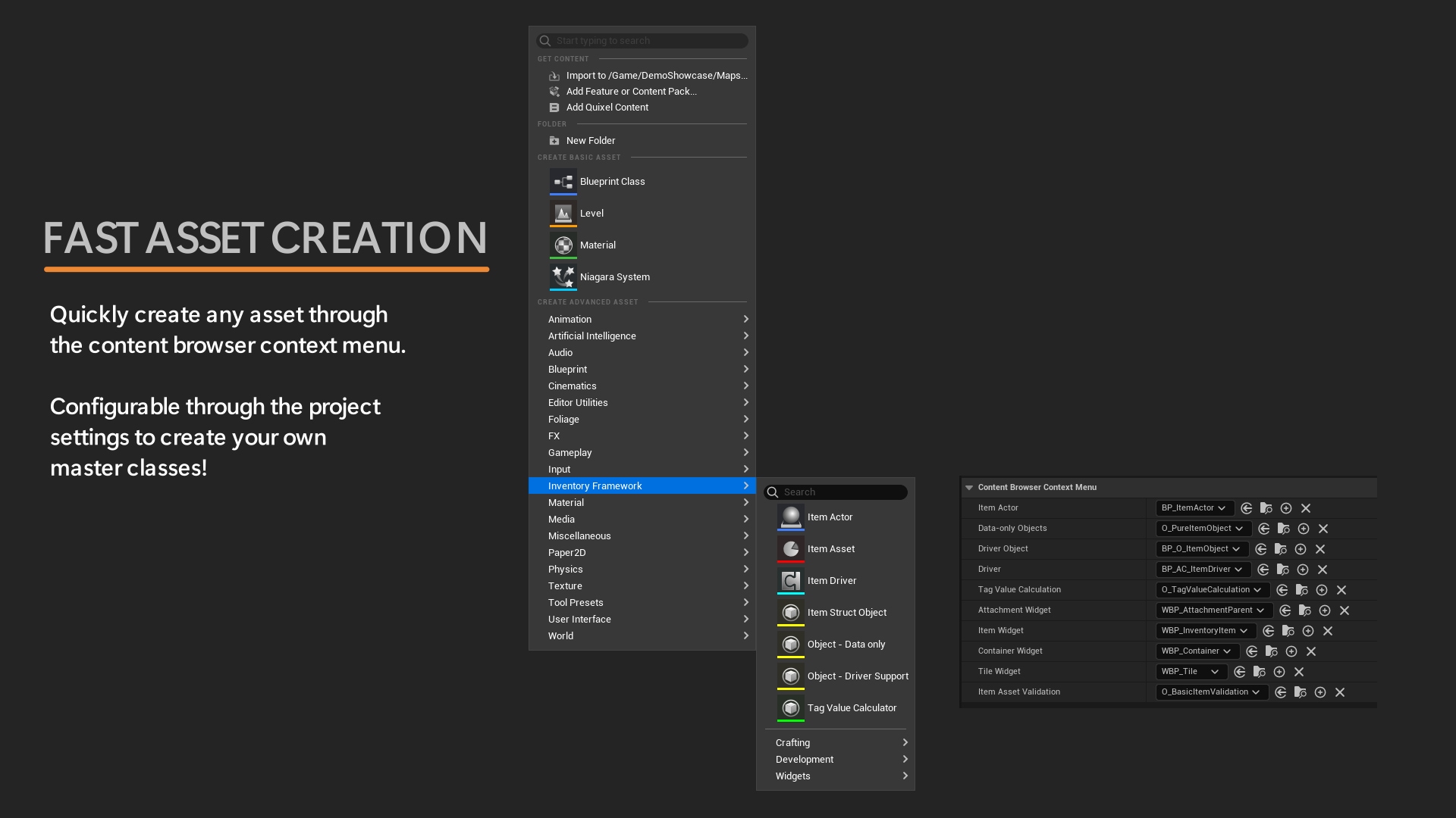 Inventory Framework Plugin Unreal Engine Asset