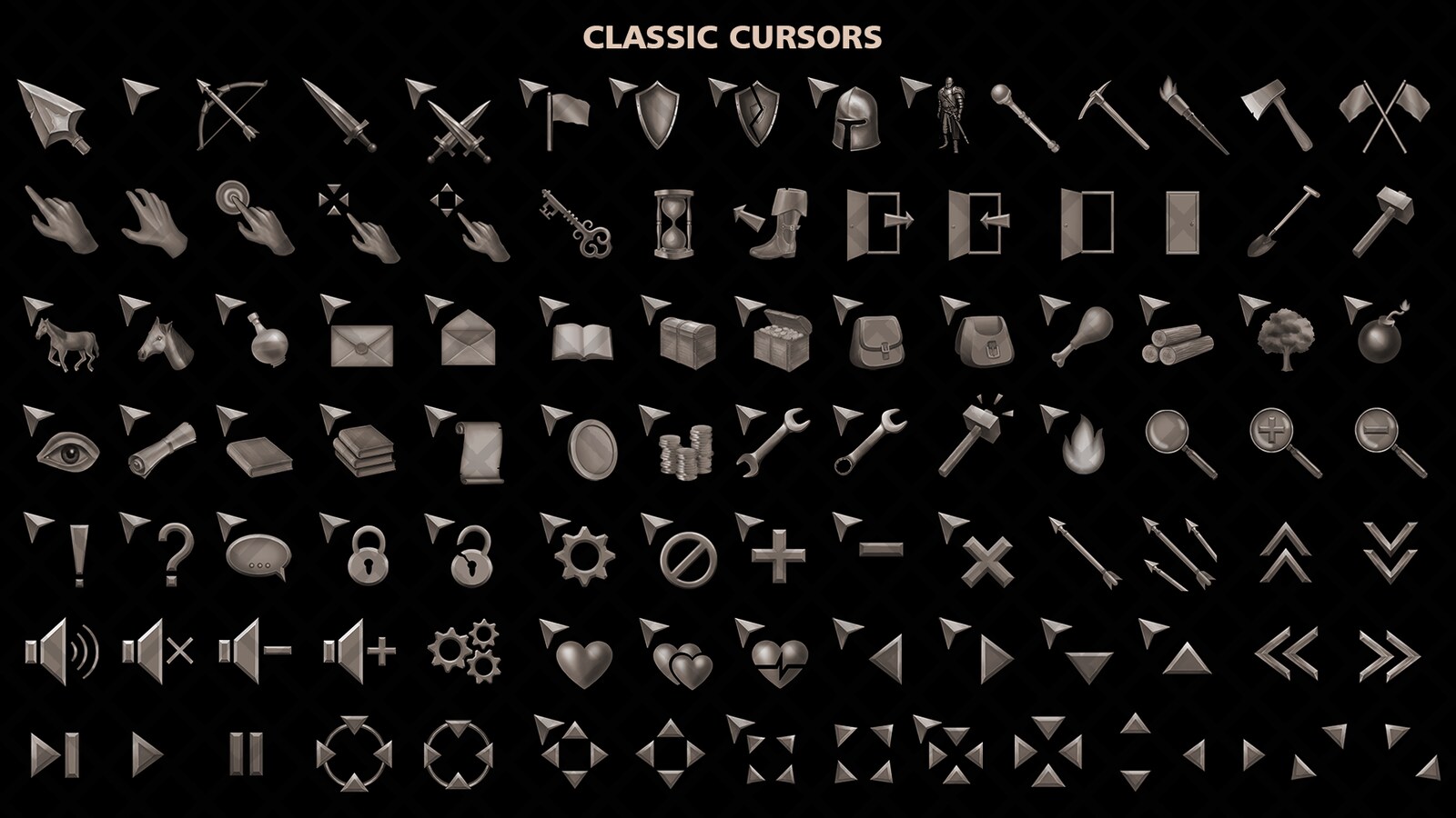 Stylized RPG Cursors in 2D Assets - UE Marketplace