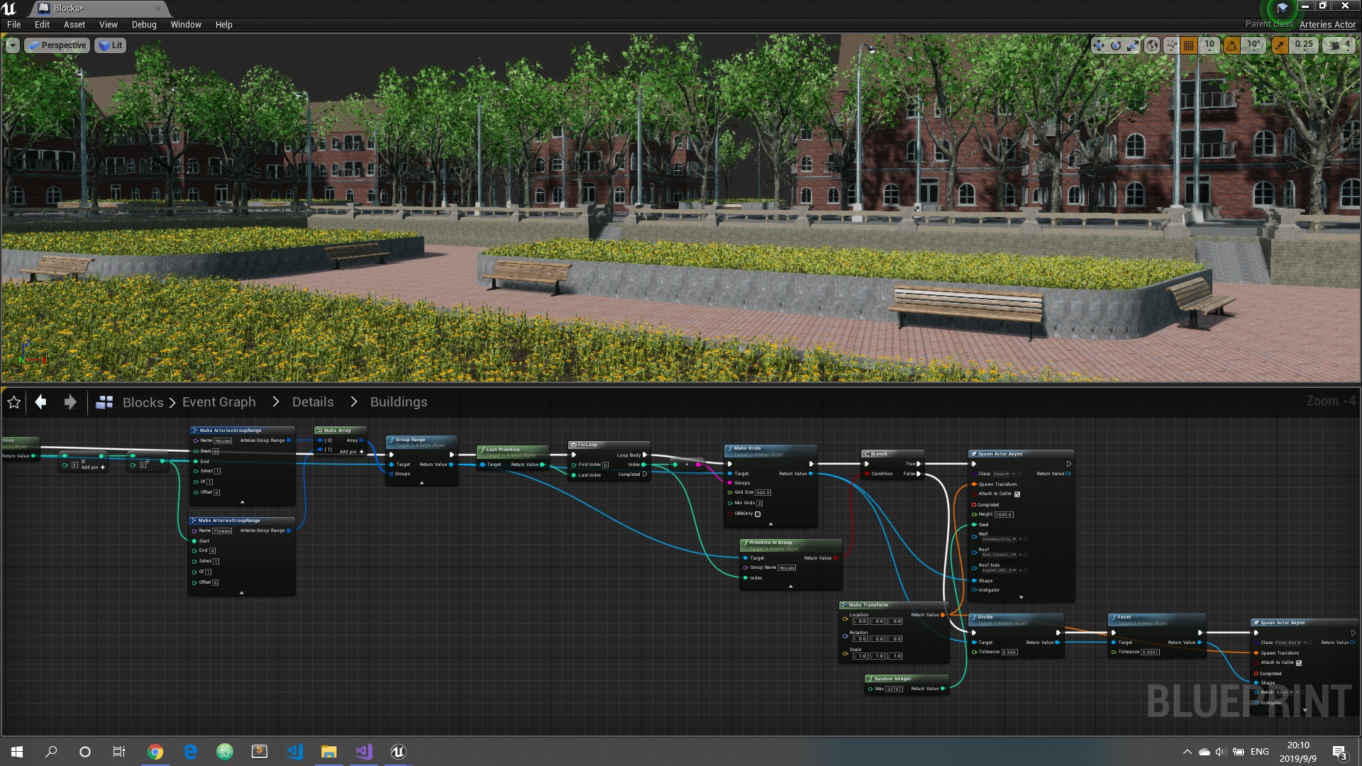 在代码插件创建的a Procedural Modeling Toolkit Based On Blueprint 虚幻引擎商城