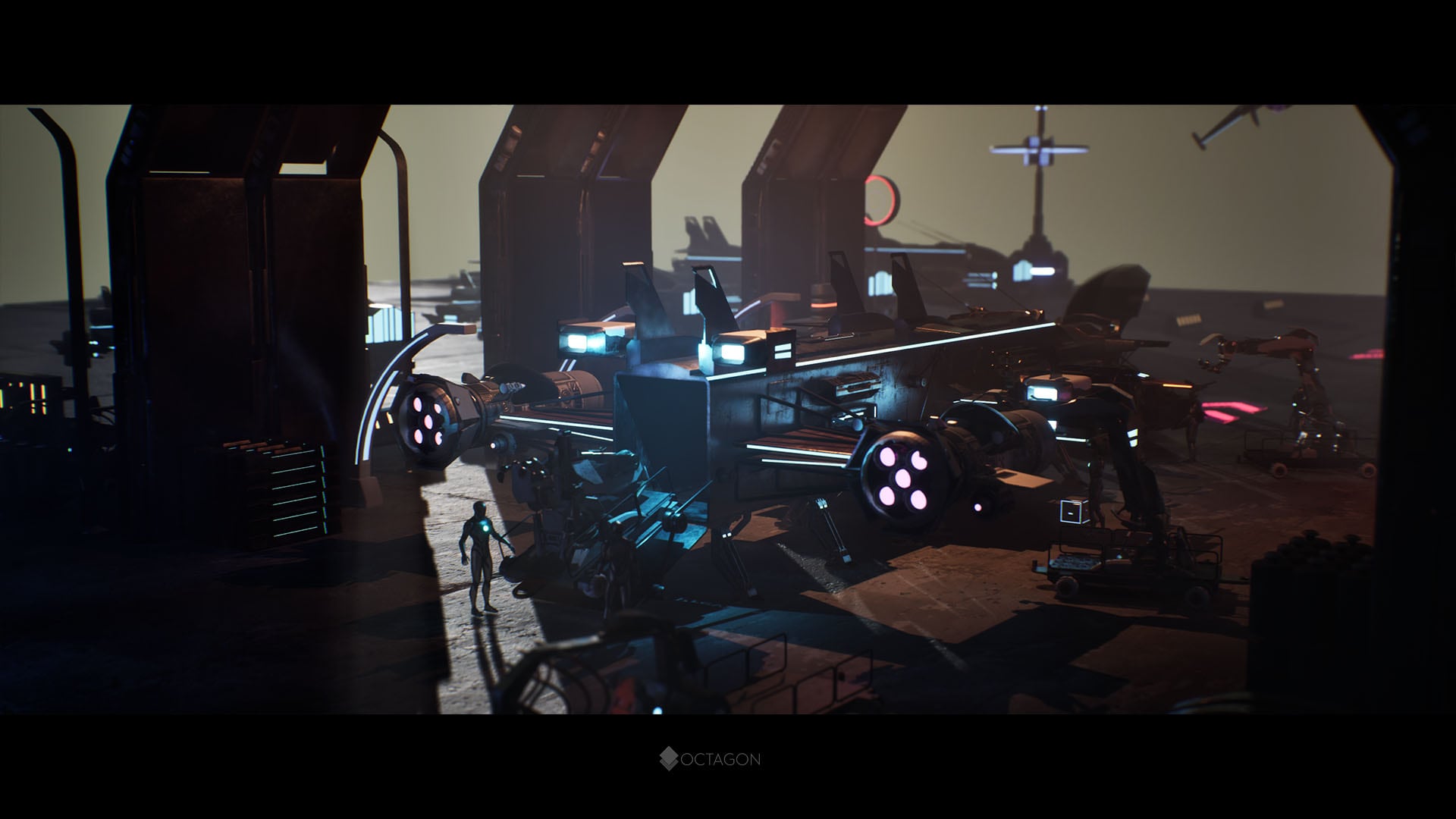 Sci Fi Galactic Space Base & Modular Space Ships：環境 - UE マーケットプレイス