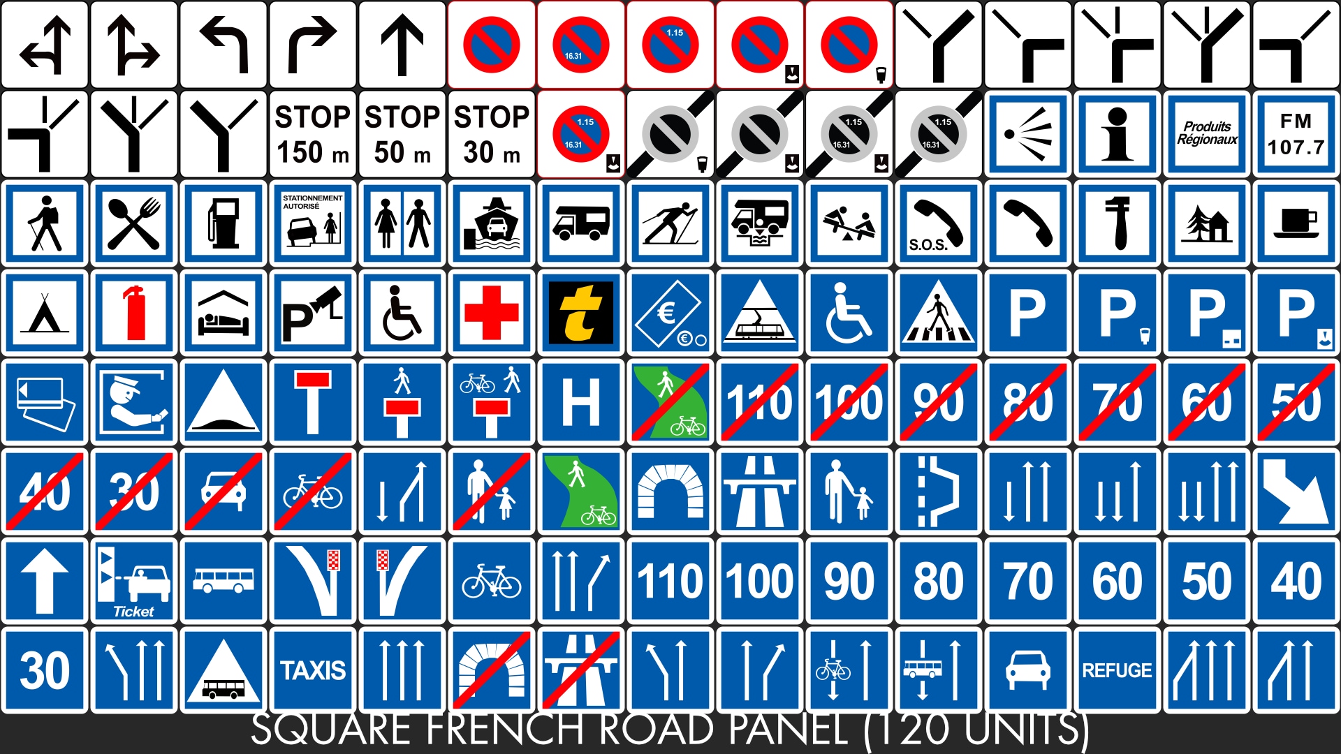 Full Pack of Traffic Signs in Textures - UE Marketplace