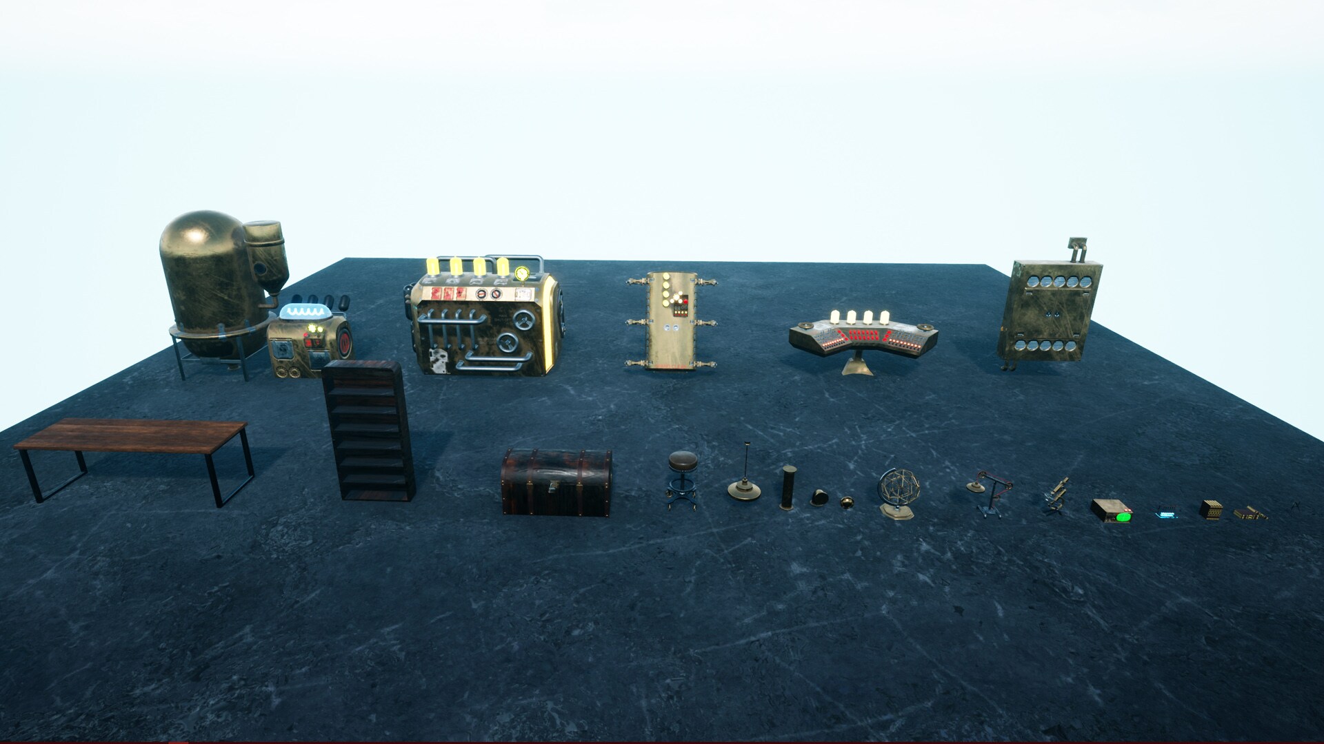 Steampunk Lab Asset Pack in Props - UE Marketplace