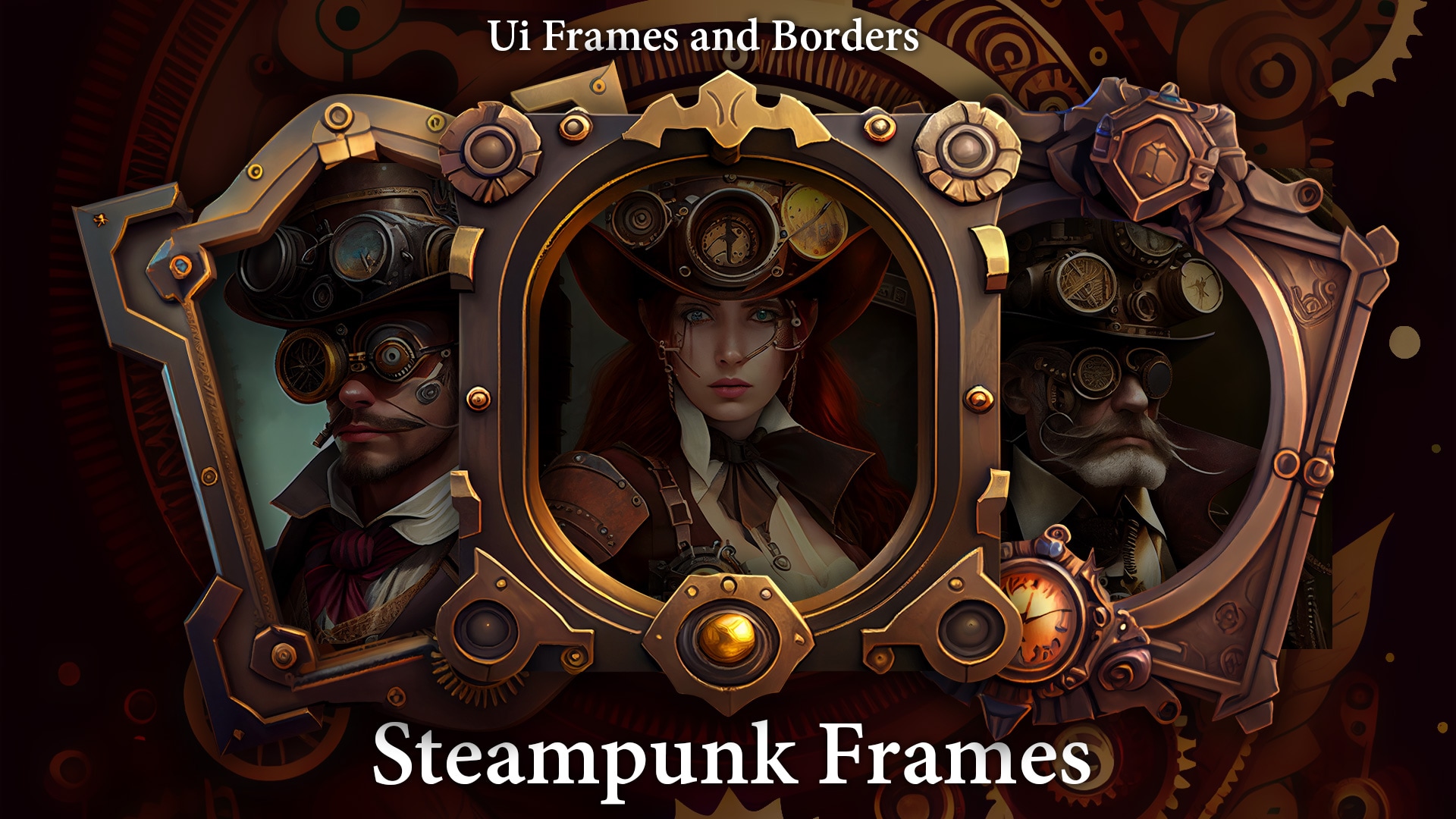 Steampunk Frames Asset Cloud