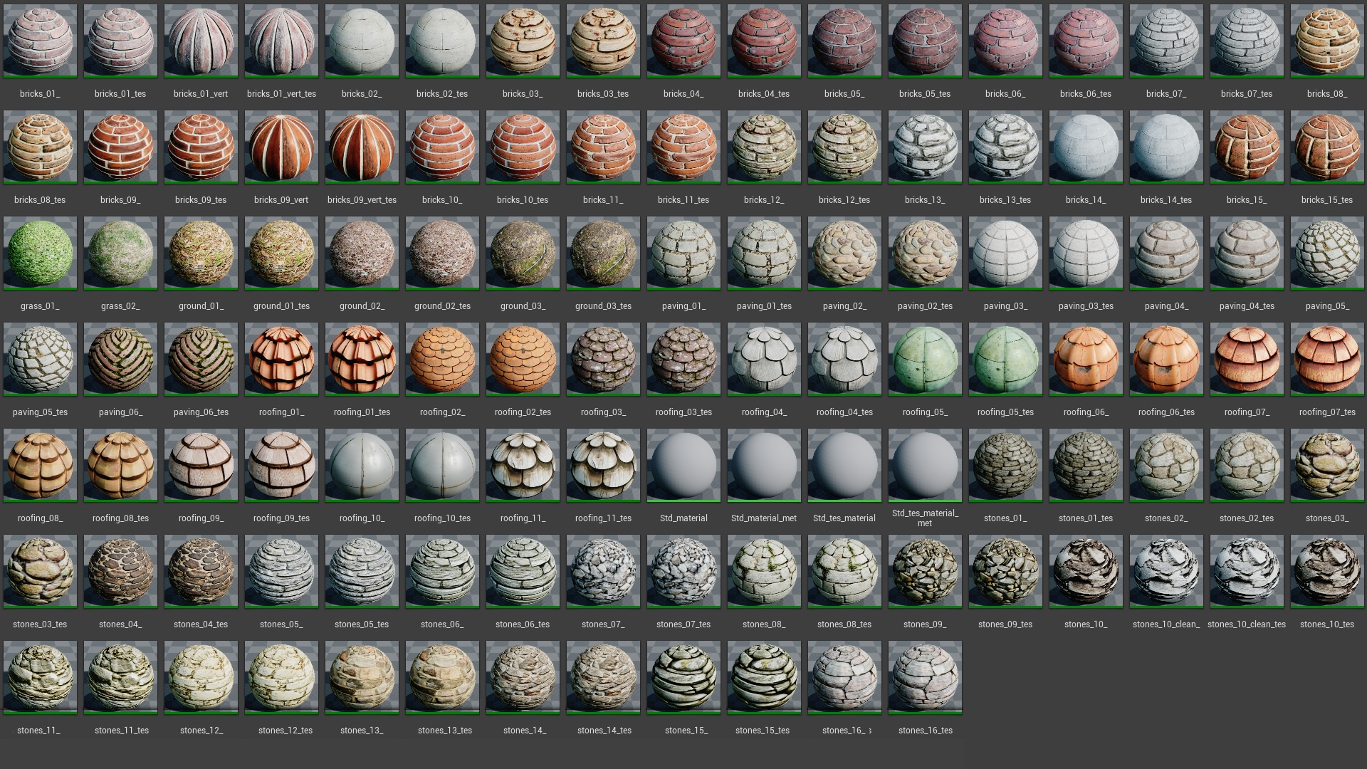 Architectural Textures in Materials - UE Marketplace