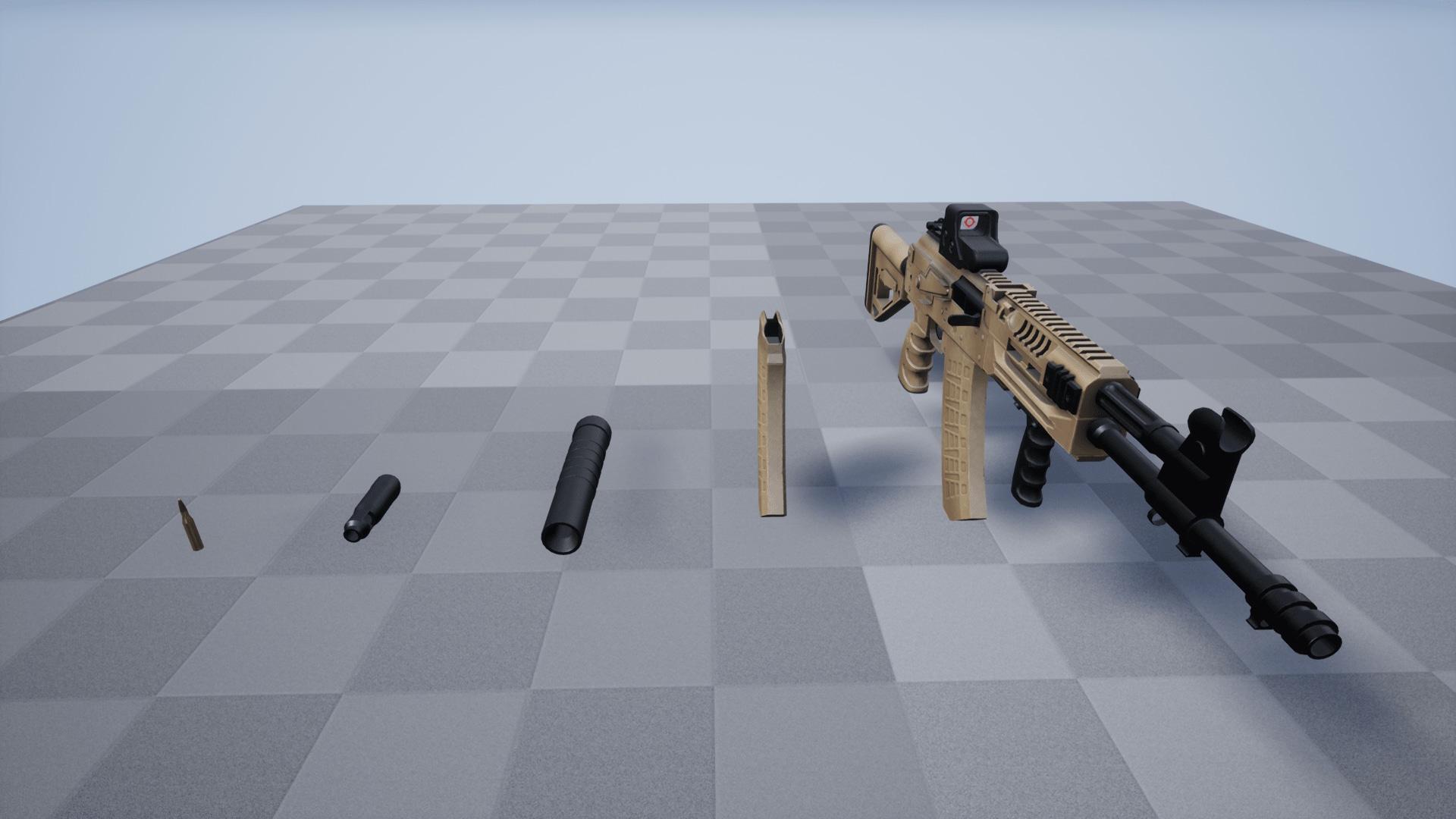 Animated AKM Assault Rifle FPS Pack in Weapons - UE Marketplace