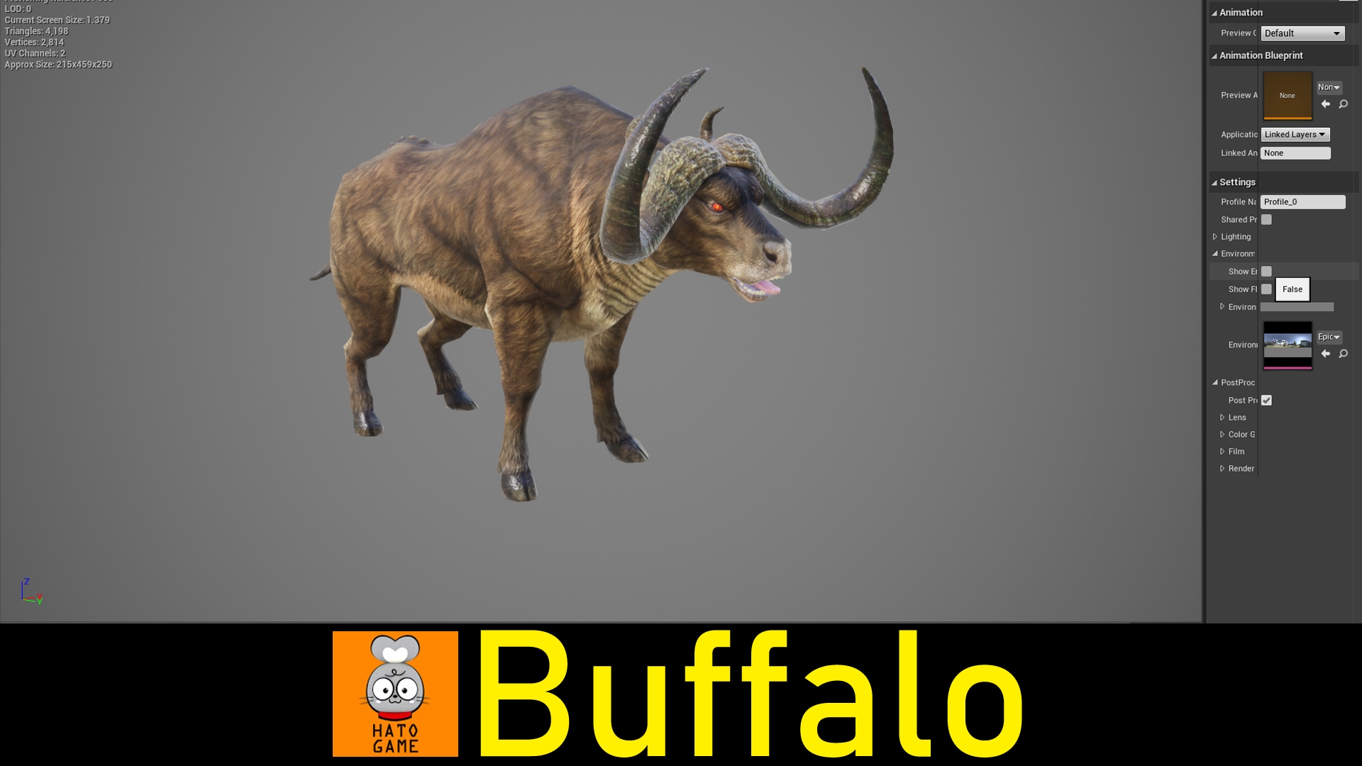 Monster : Buffalo in Characters - UE Marketplace