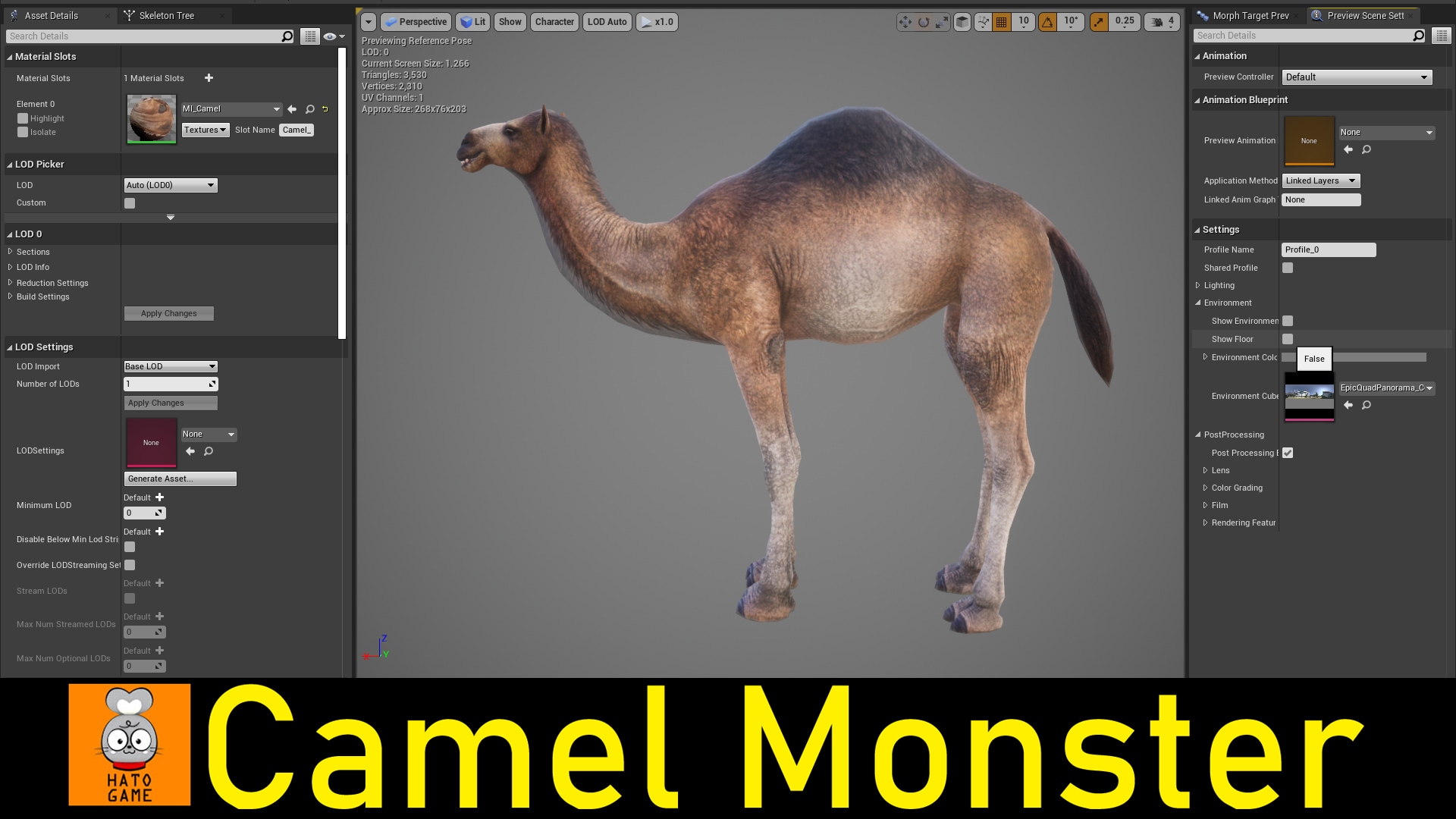 Monster : Camel in Characters - UE Marketplace