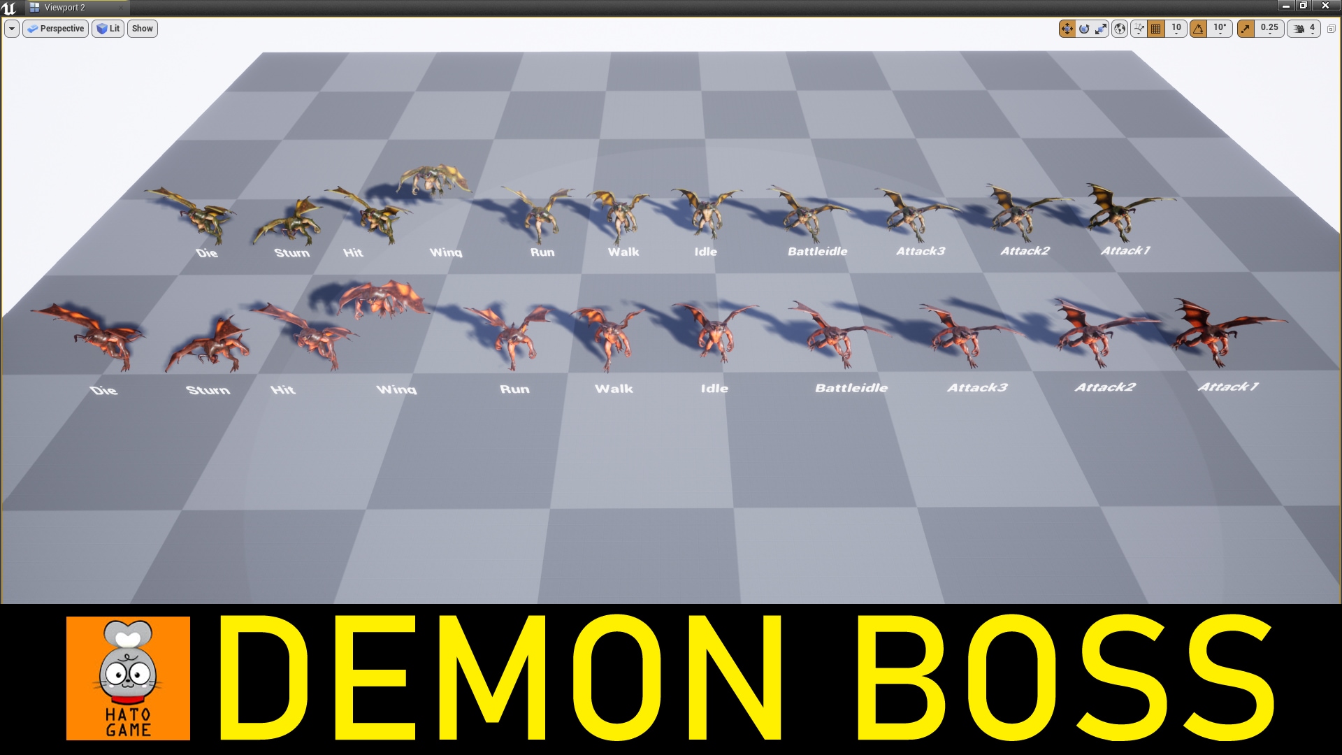 Monster : Demon Boss in Characters - UE Marketplace