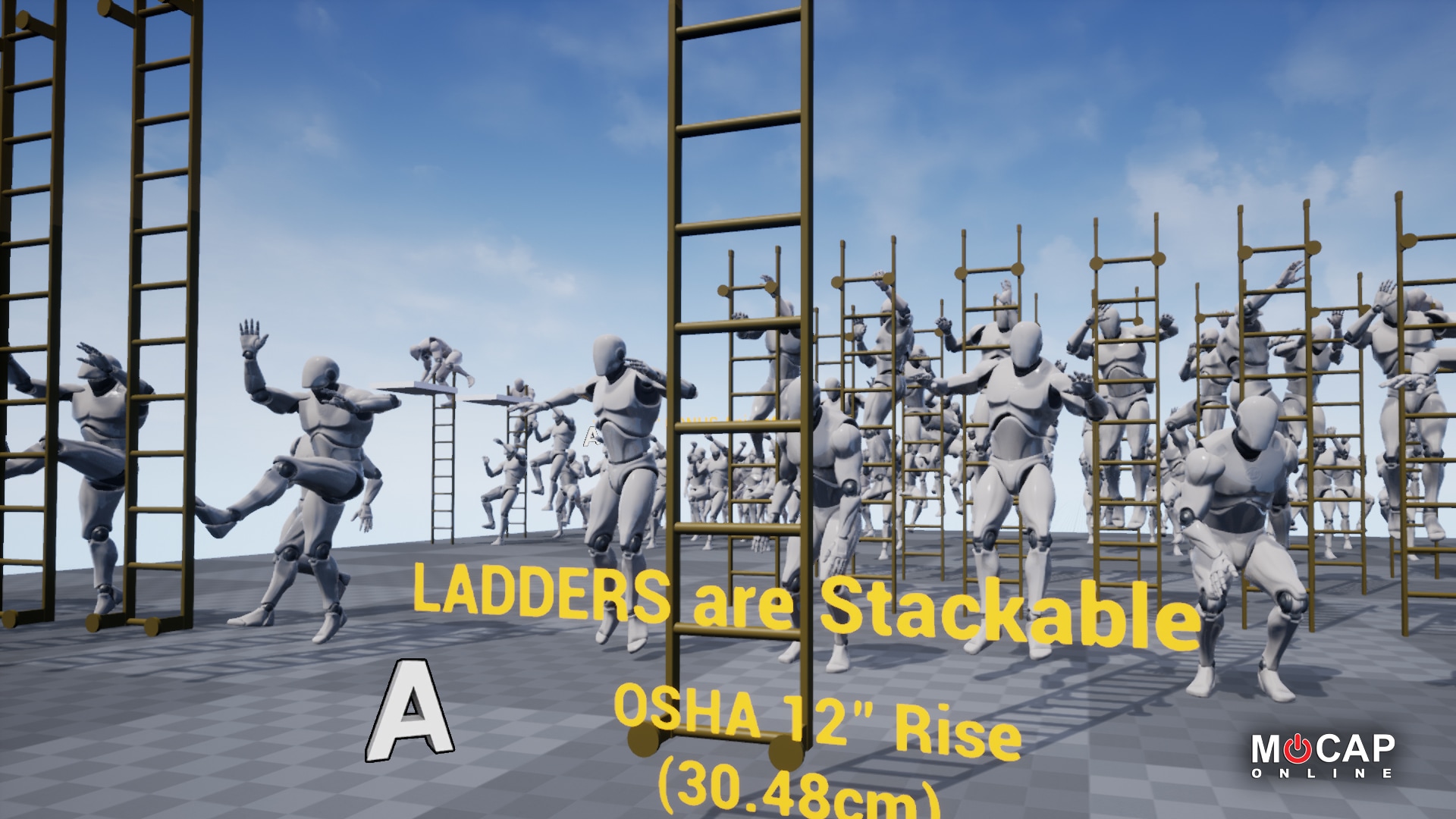 Ladder OSHA 12 - Mocap Pack in Animations - UE Marketplace