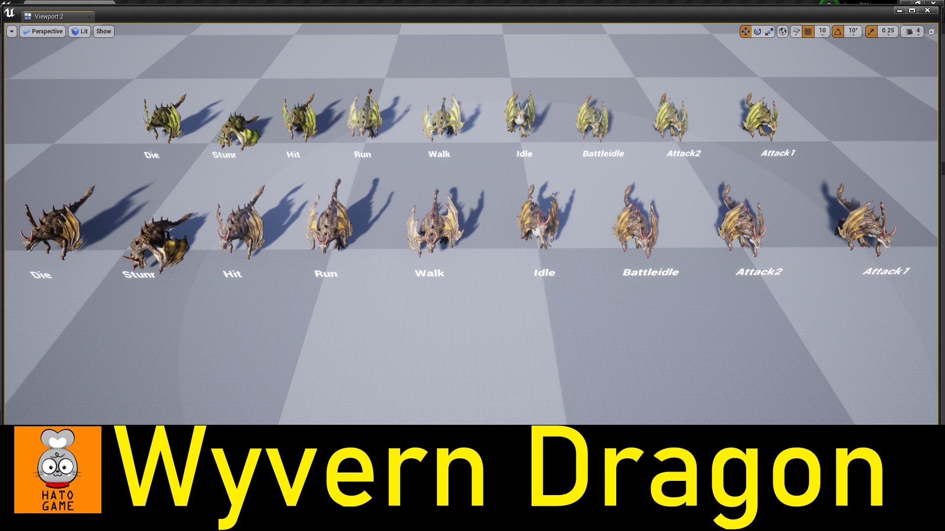 Monster : Wyvern Dragon in Characters - UE Marketplace