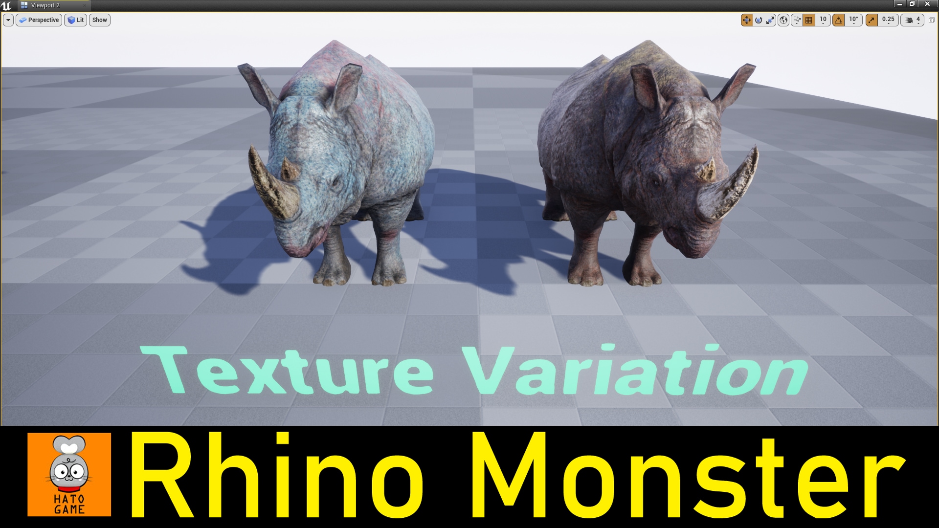 Monster : Rhino in Characters - UE Marketplace