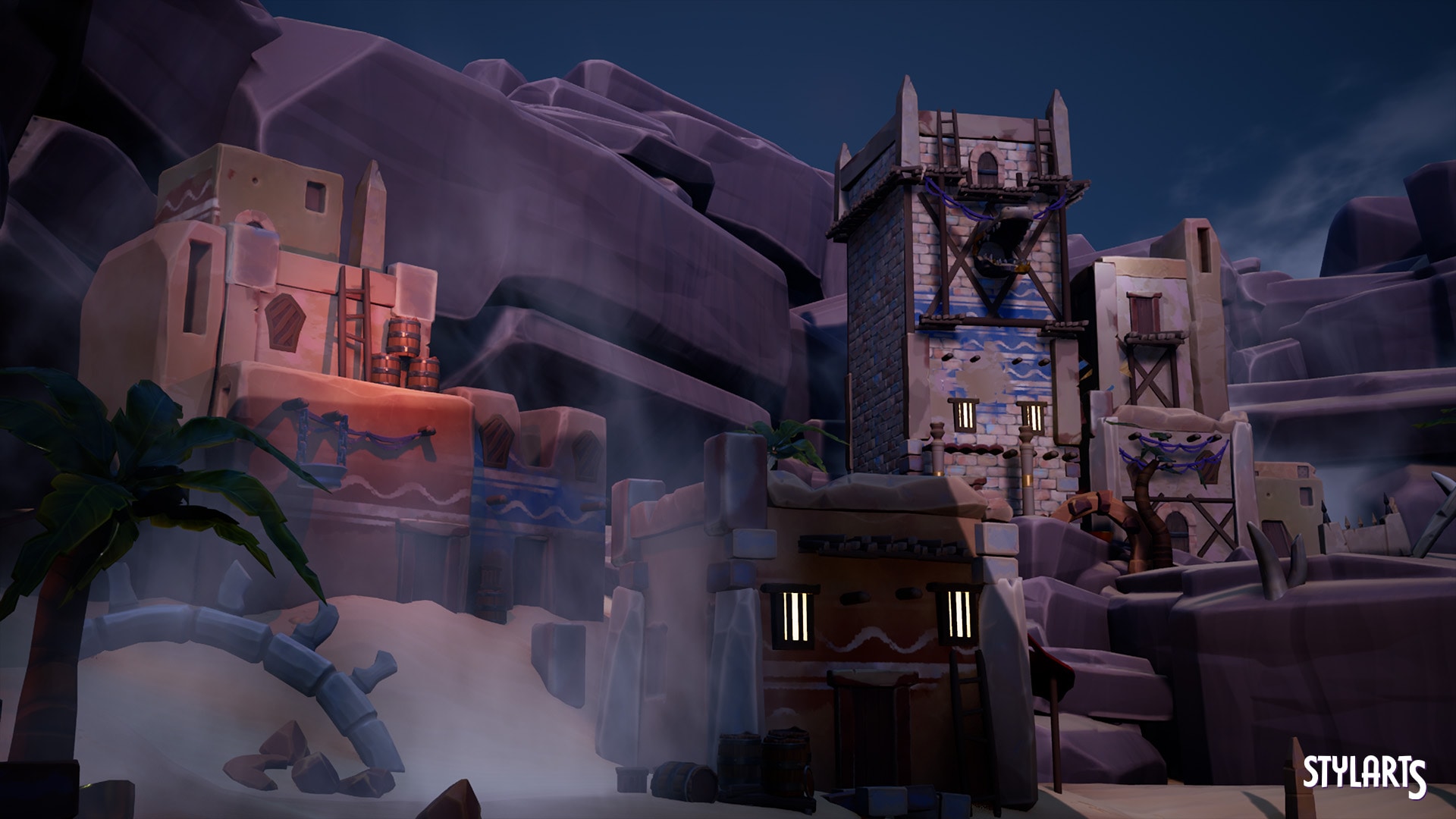 Stylized Desert Town Ue5 Desert Desert Town Town Stylised In Environments Ue 