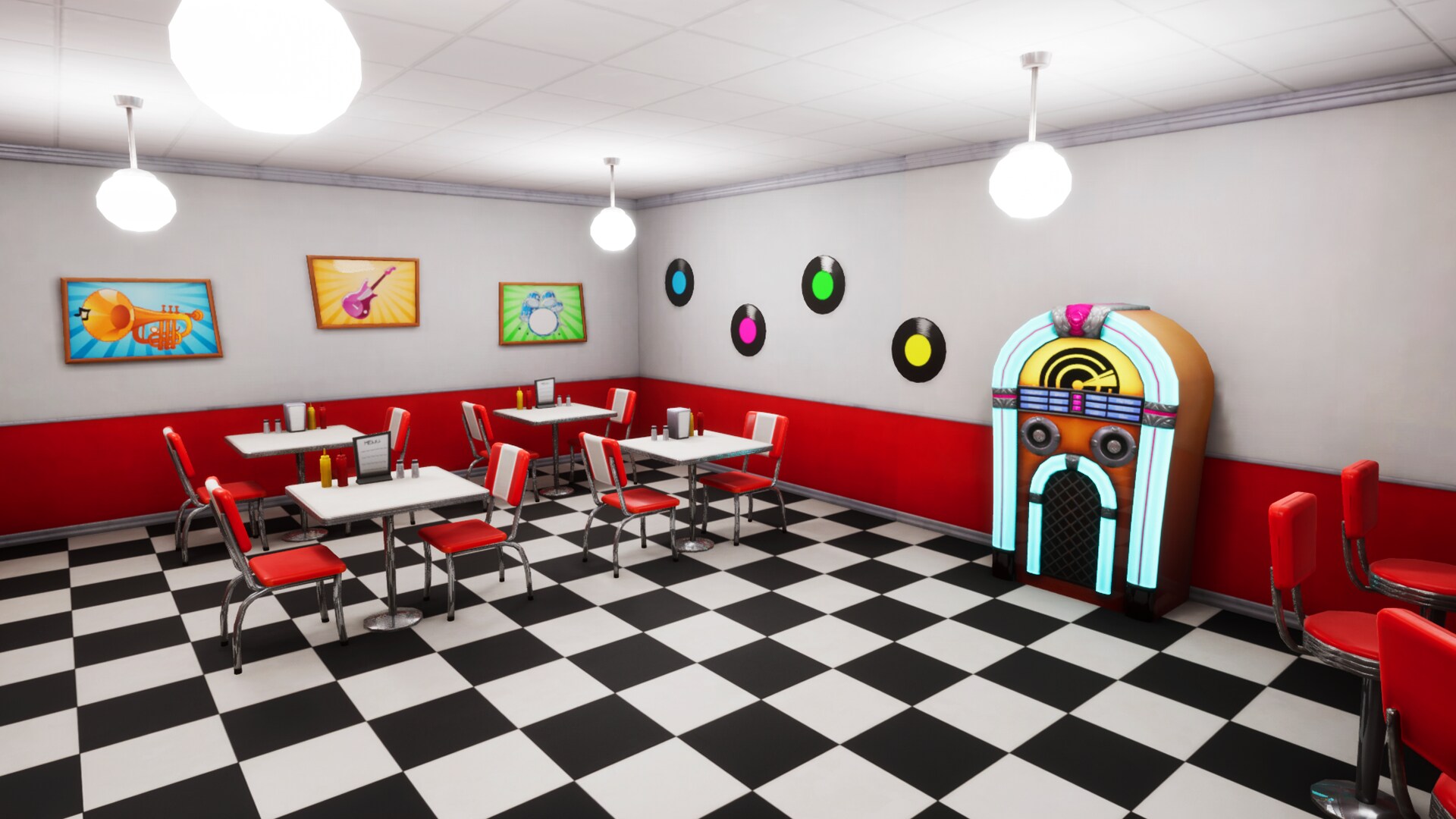 Stylized Dinner Cafe in Environments - UE Marketplace