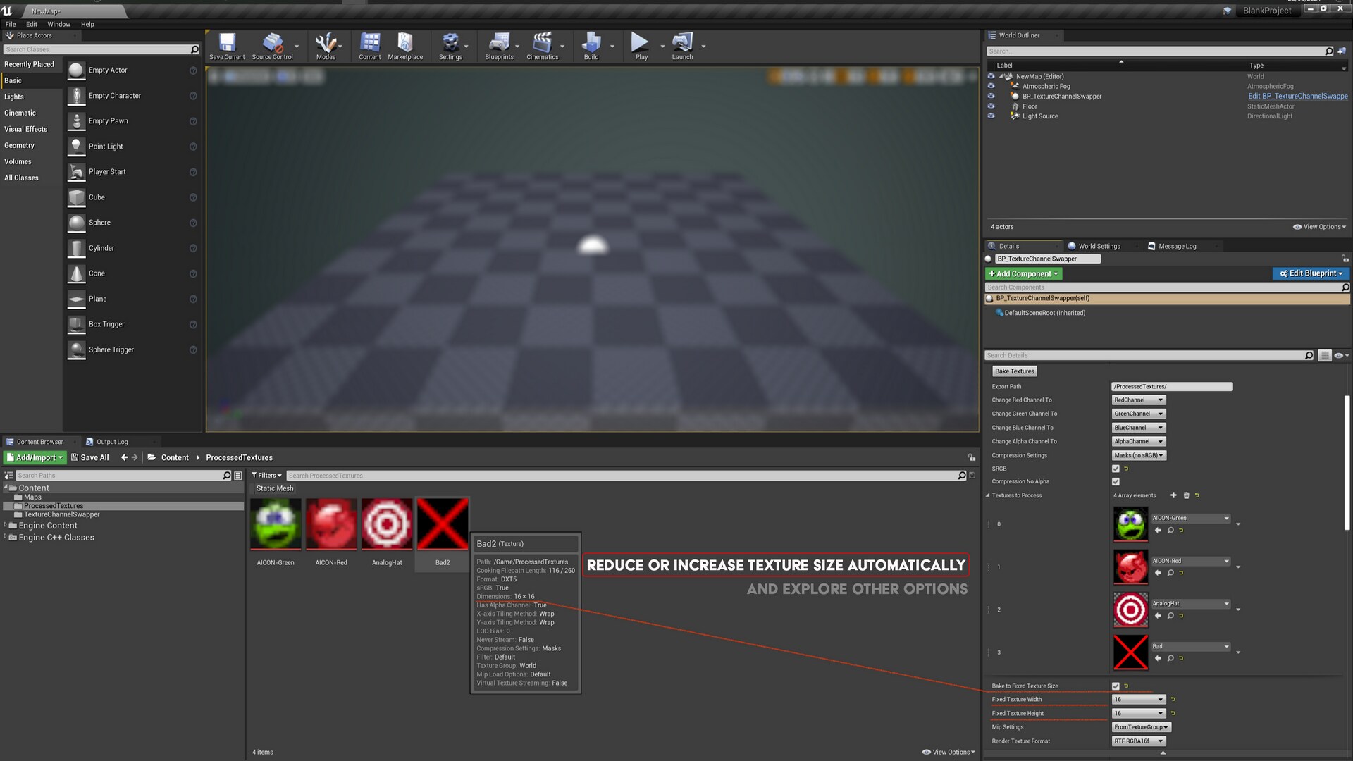 TEXTURE CHANNELS SWAPPER in Blueprints - UE Marketplace