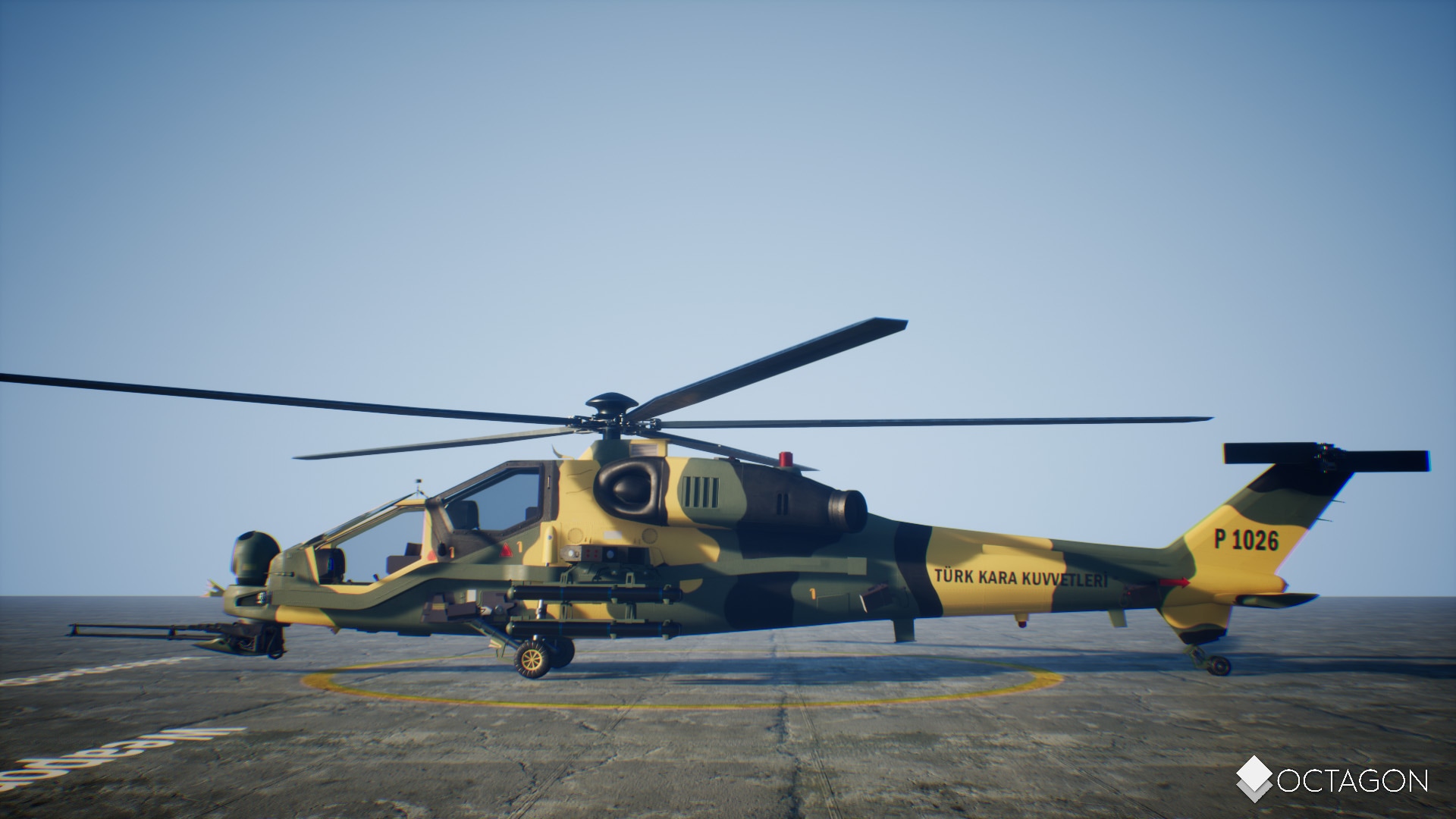 T129 ATAK Attack Helicopter in Props - UE Marketplace