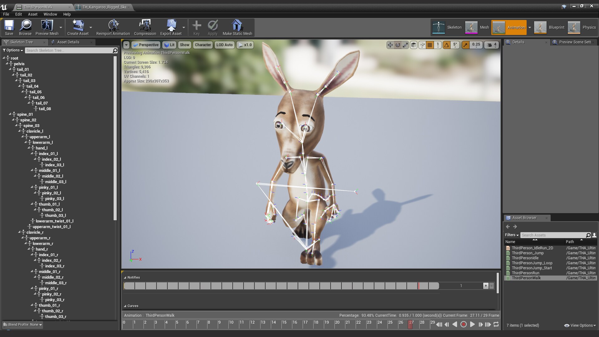 Toon Humanoid Kangaroo in Characters - UE Marketplace