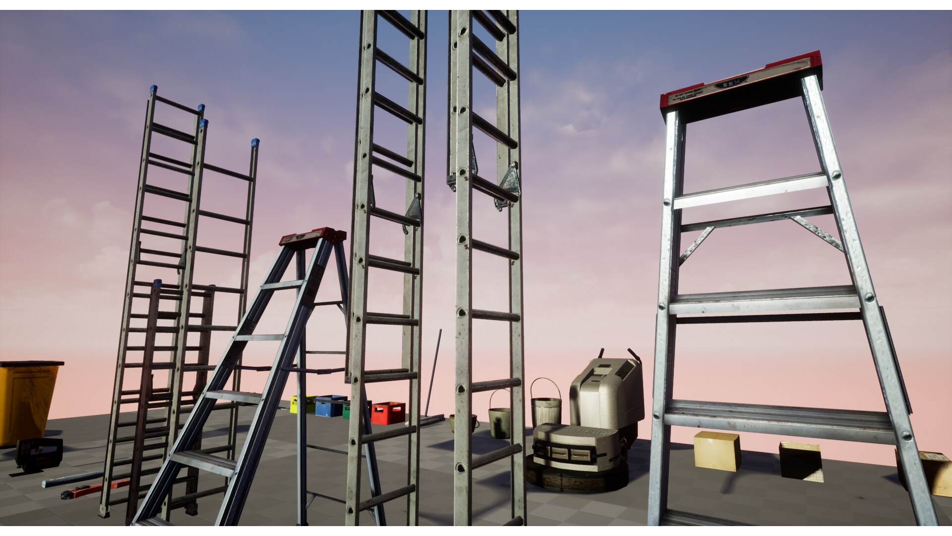 Utility Assets - Ladders, Machines, Propane Tanks etc. in Props - UE ...